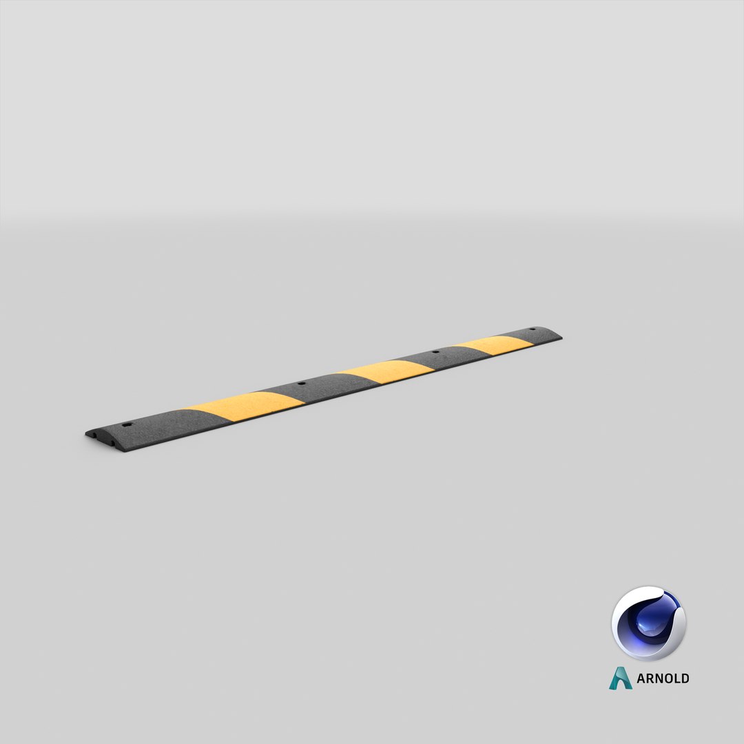 3D Model Speed Bump Concrete 01 Clean And Dirty - TurboSquid 1864632