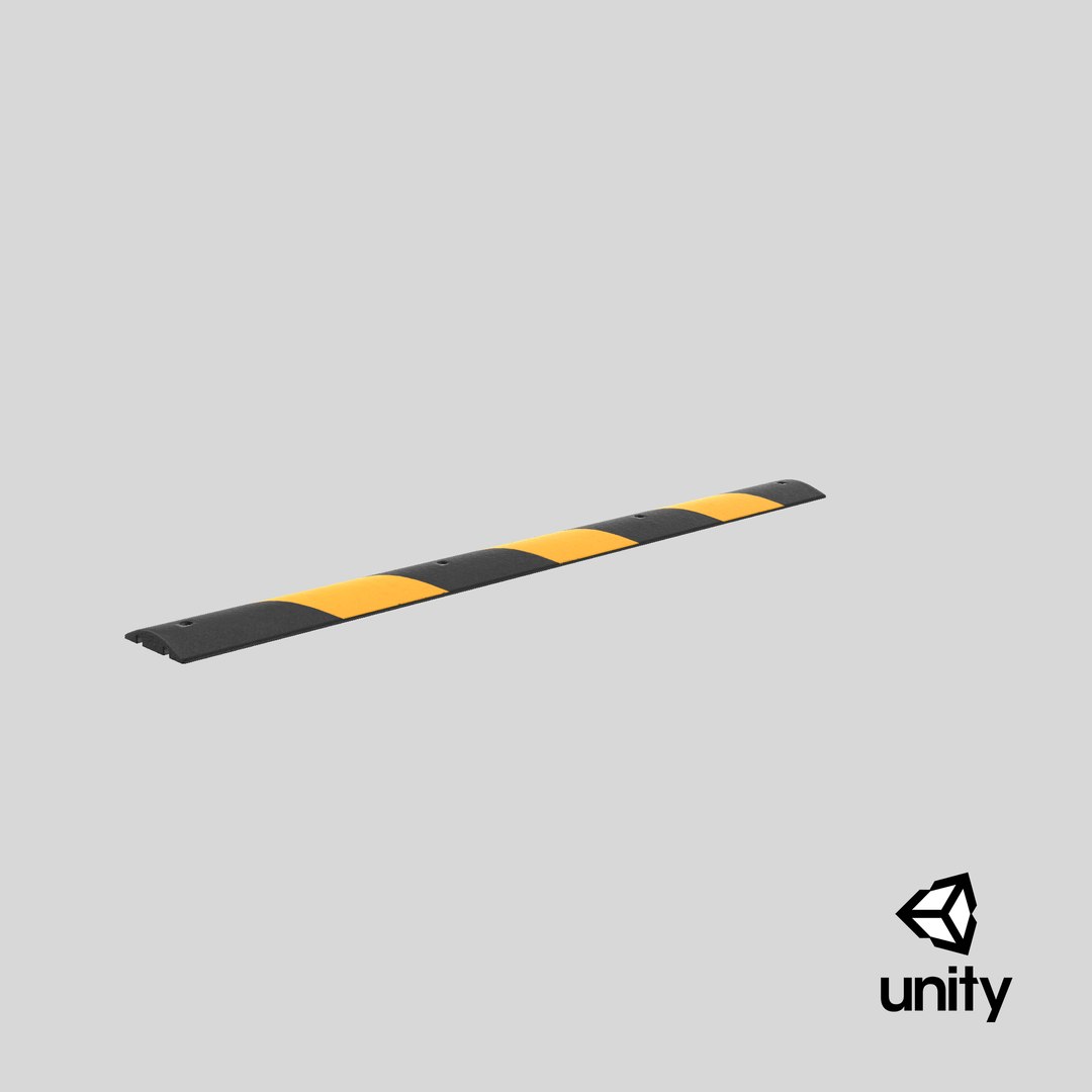 3D Model Speed Bump Concrete 01 Clean And Dirty - TurboSquid 1864632