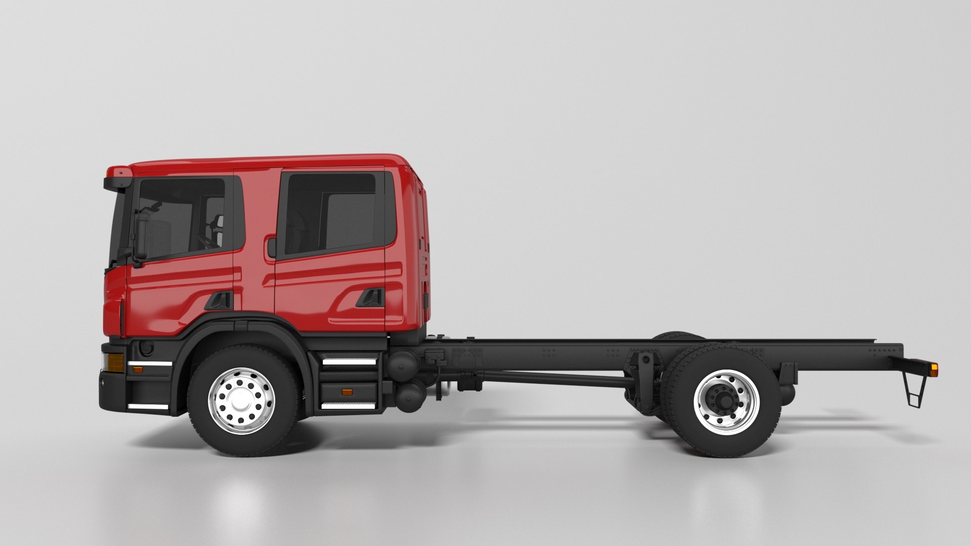 3D Model Truck P310 Crew Cab Chassis - TurboSquid 2374064
