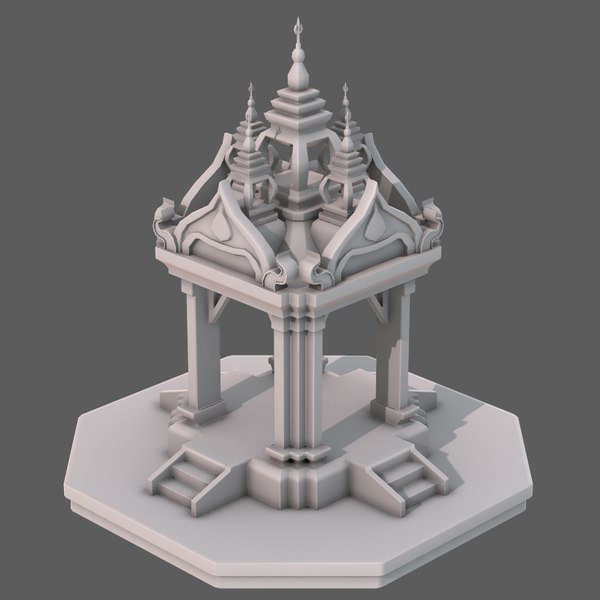 Temple Maya Models for Download | TurboSquid
