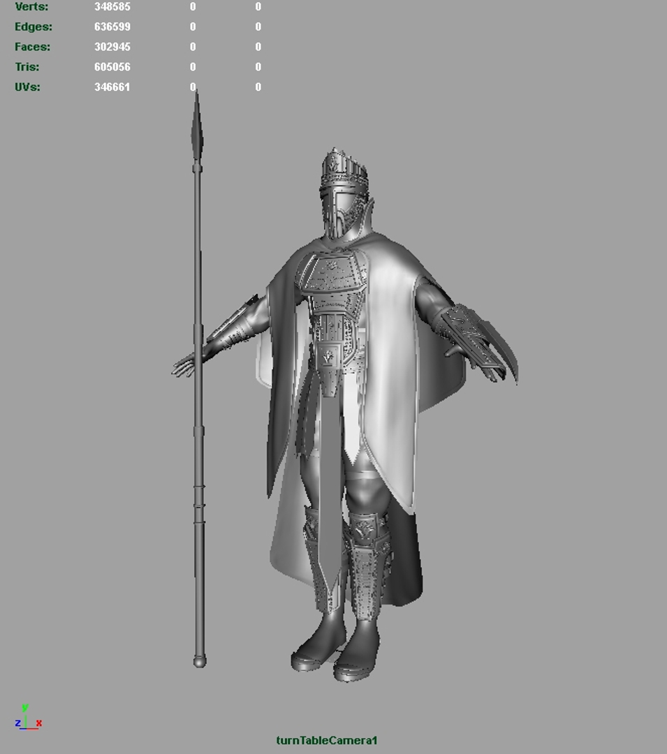 Warlord Persian Character 3d Model