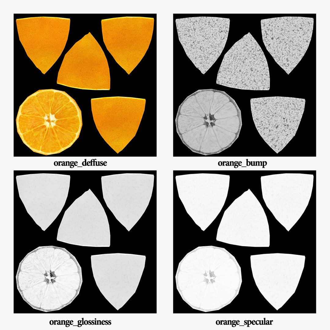 orange modeled 3d max