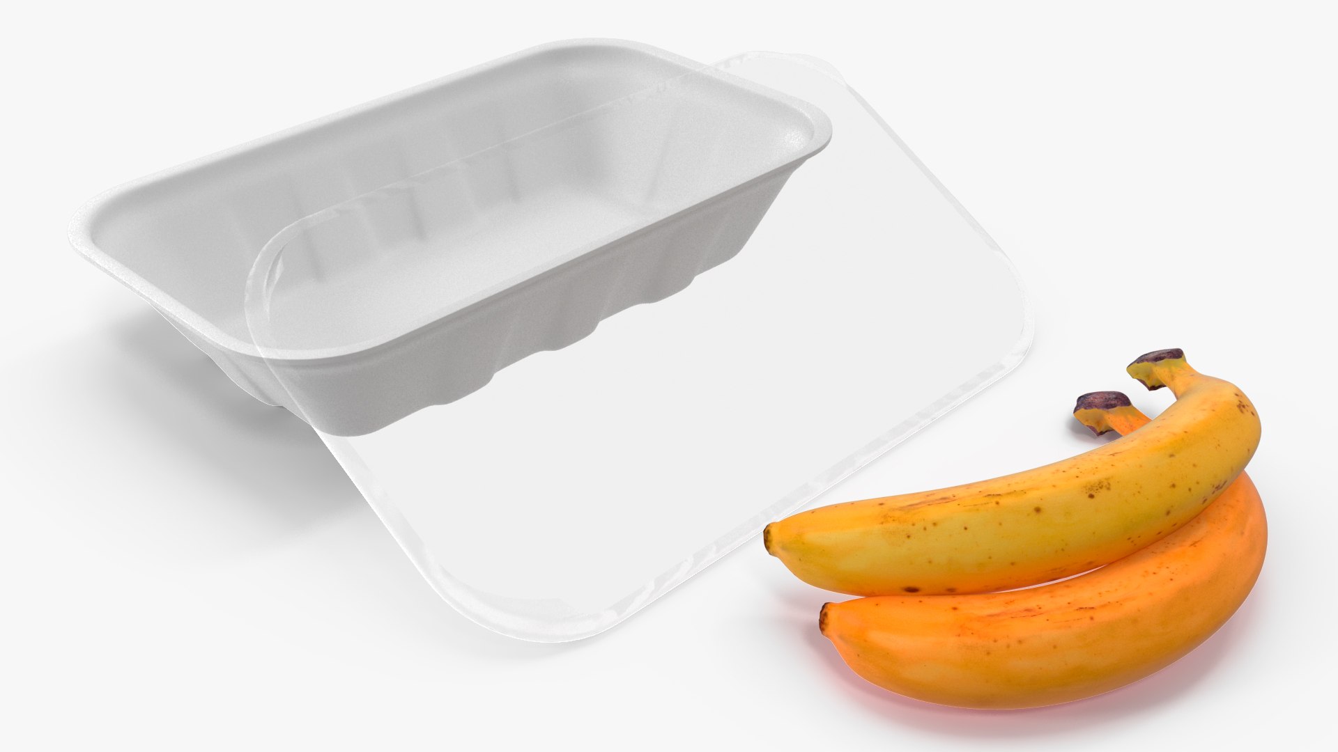3D Model Packaged Banana Tray - TurboSquid 2396531