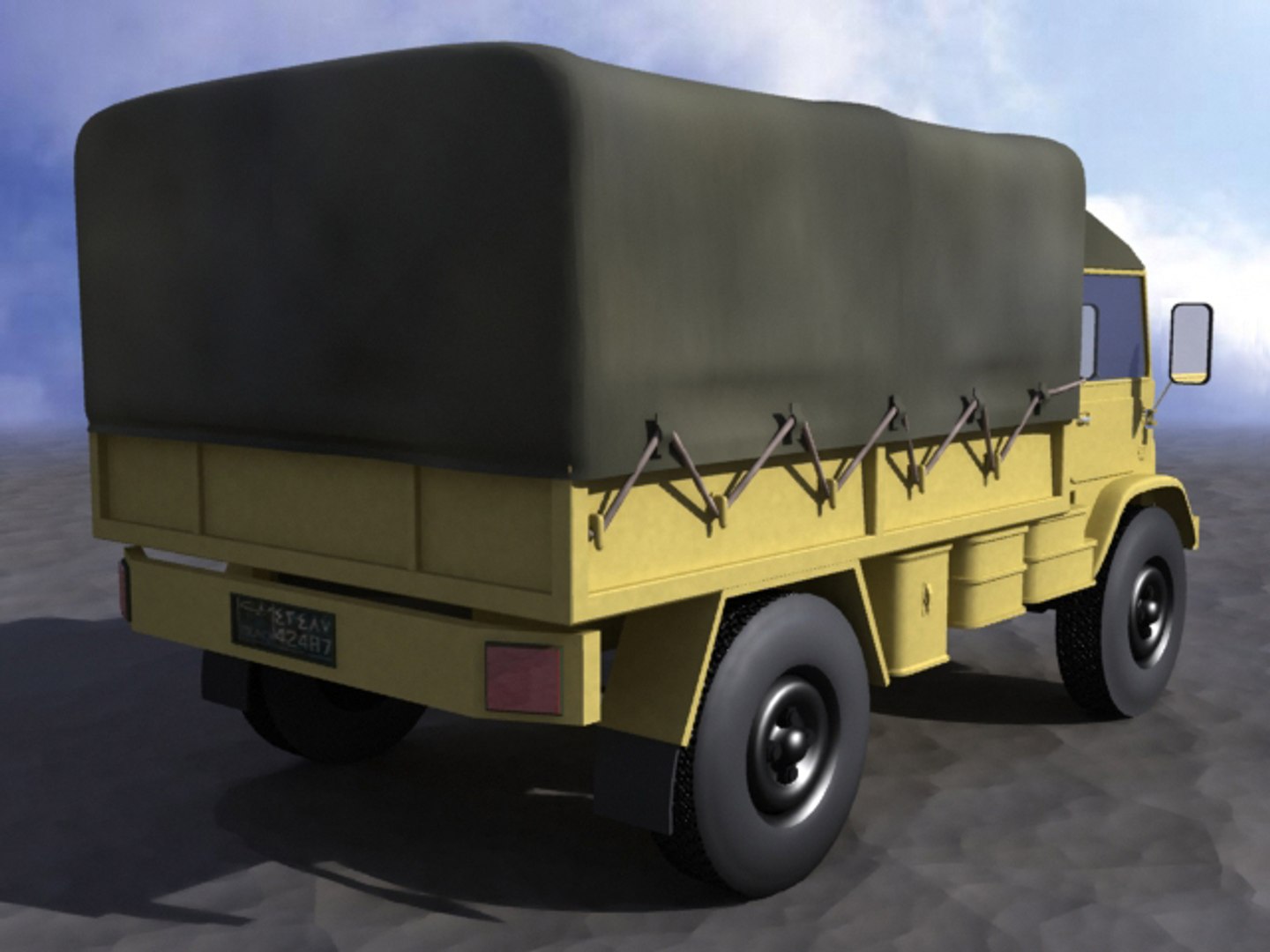 3d Model Army Truck