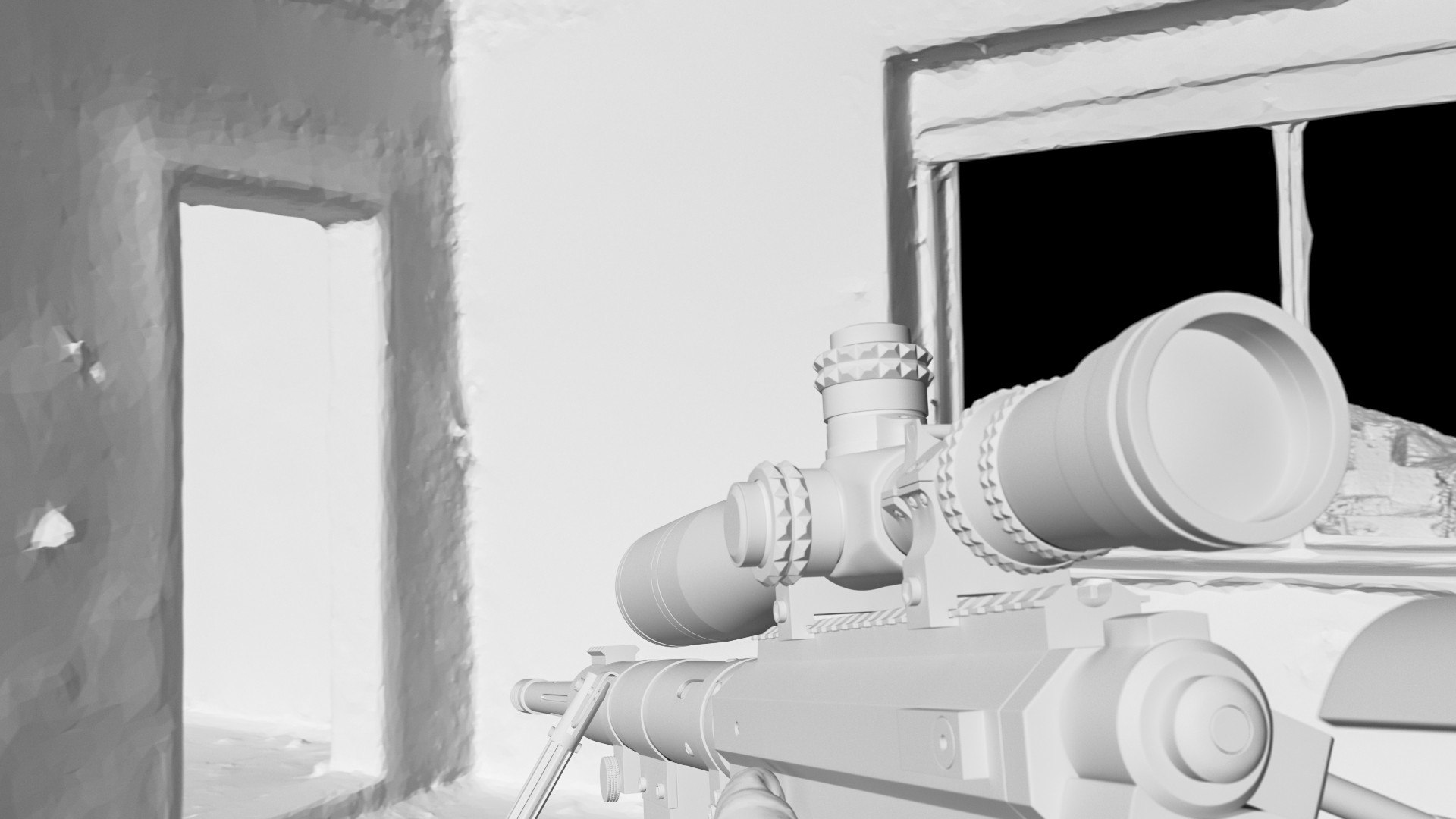 Sniper House - 4K Ultra Realistic Scene 3D Model - TurboSquid 2228489