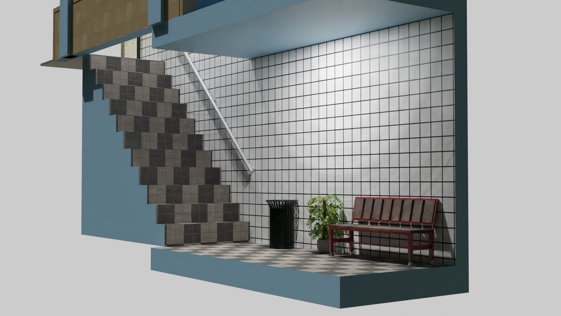 Underground Platform 3D - TurboSquid 2108847