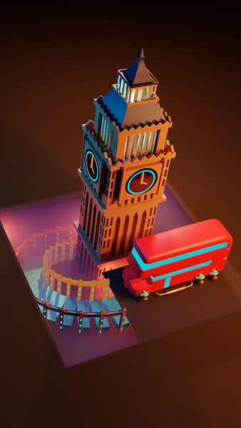 Clock Tower Blender Models for Download | TurboSquid