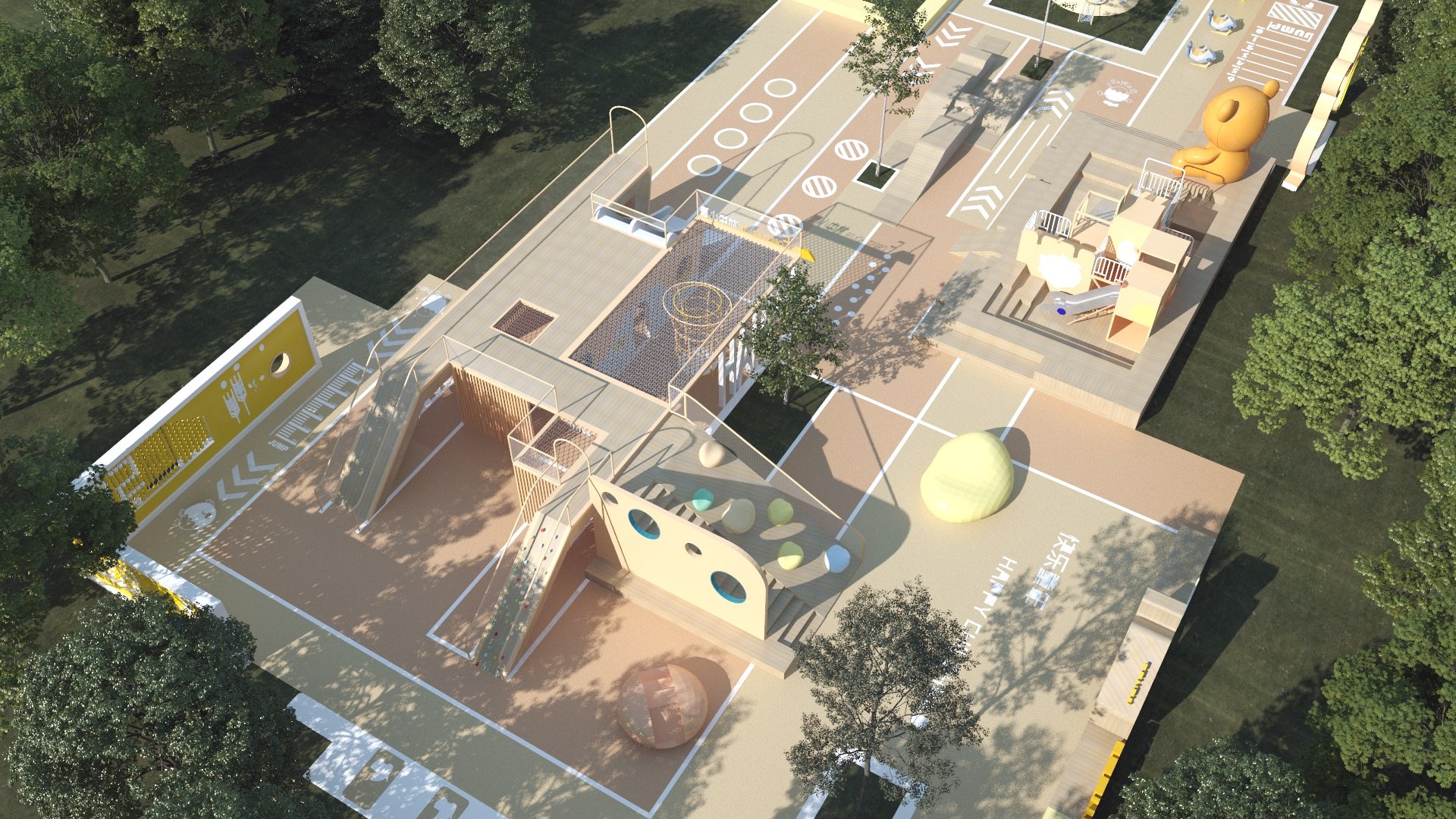 Playground children park 7 3D - TurboSquid 2172400