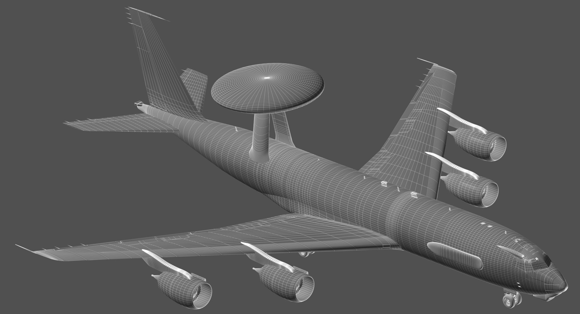 E-3F Sentry Armee De L`air - French Air Force 3D model - TurboSquid 1275636