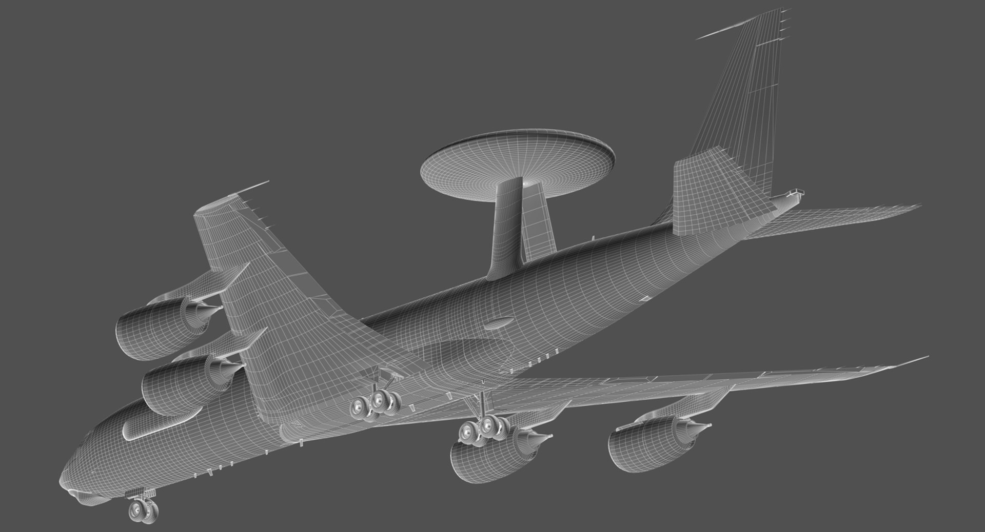 E-3F Sentry Armee De L`air - French Air Force 3D model - TurboSquid 1275636