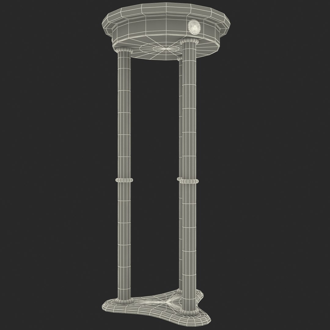 3d Model Of Coaster Plant Stand Table