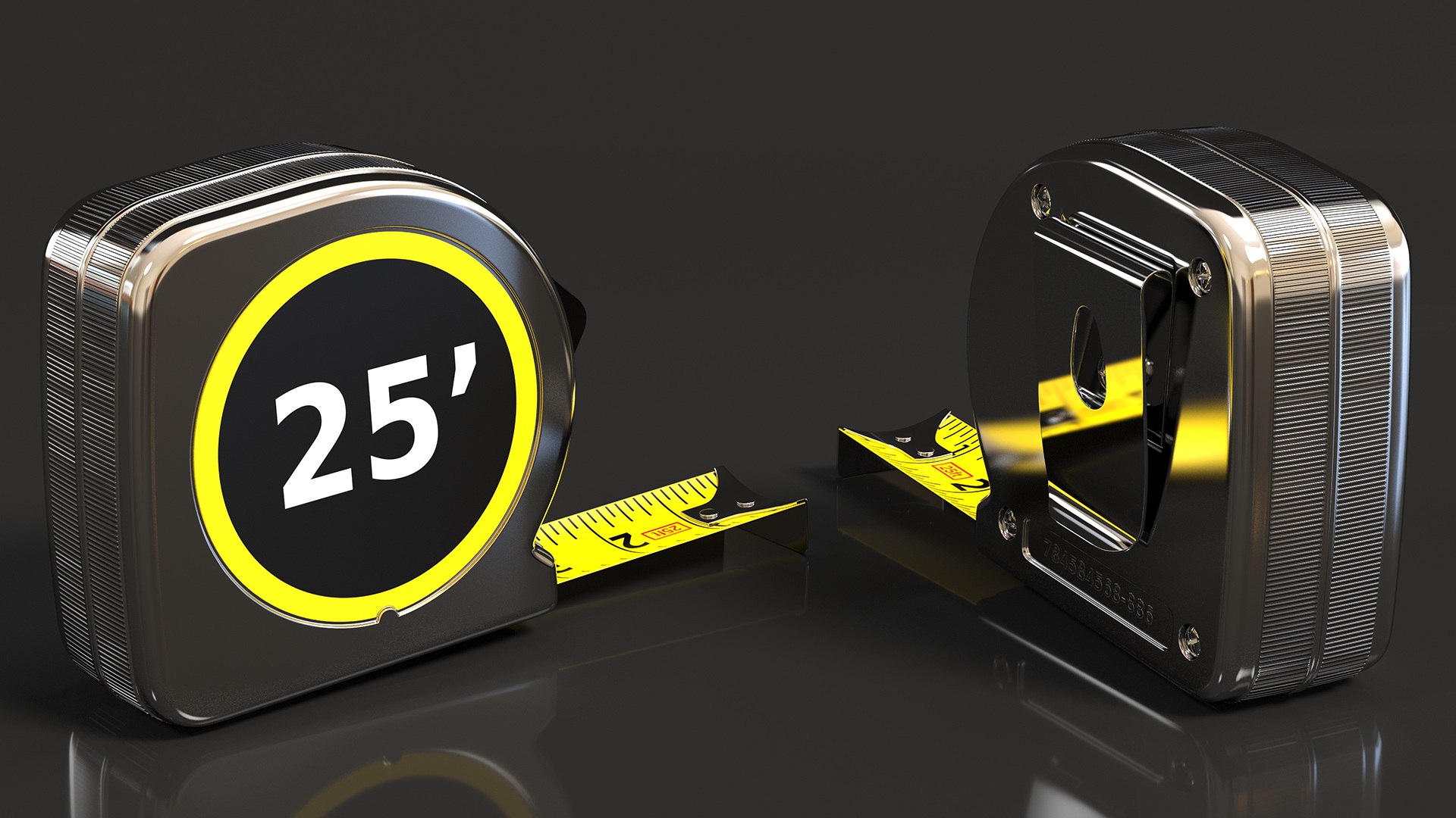 3D Tape Measure 25 Ft - TurboSquid 2035525