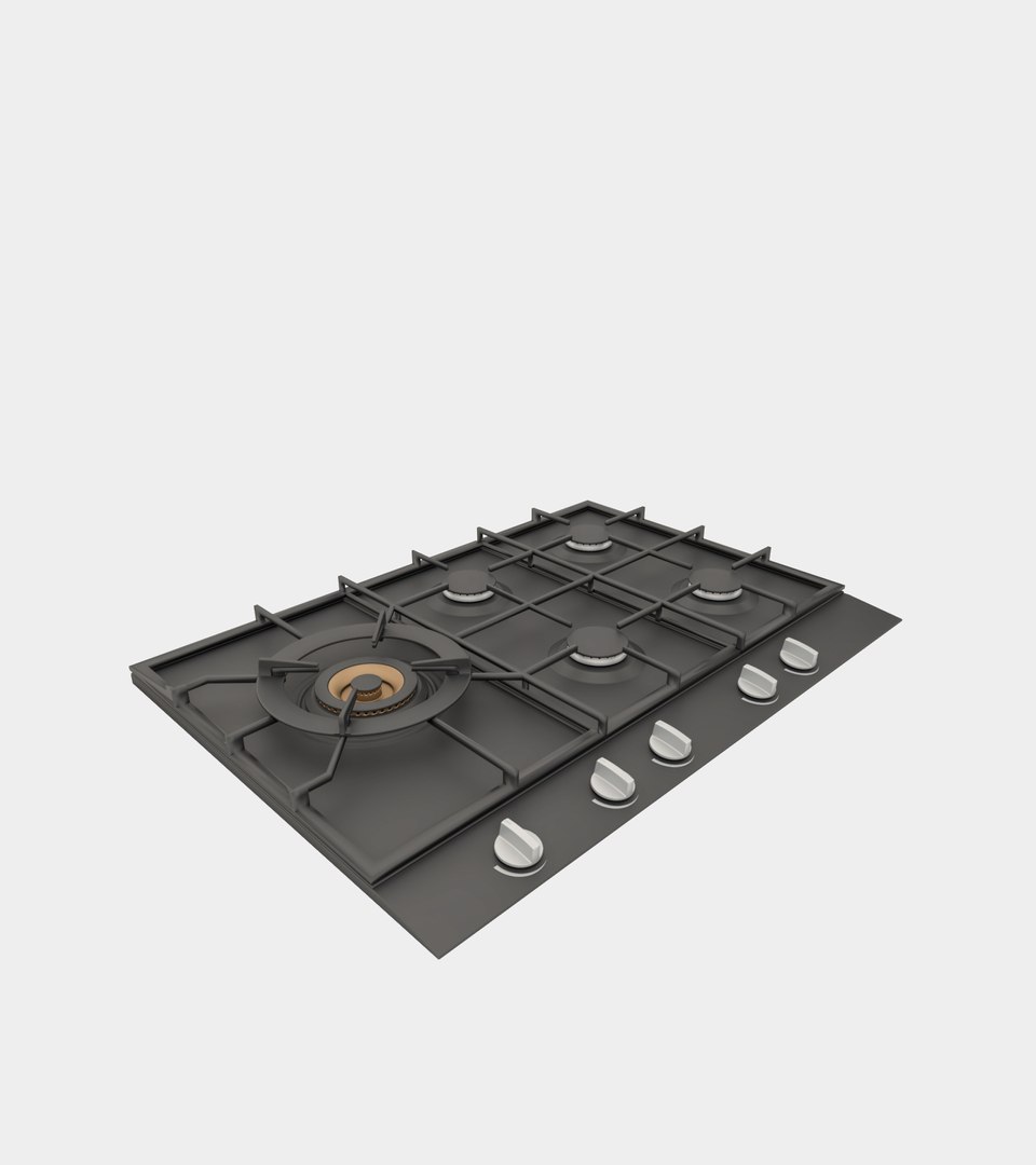 Gas Hob Modeled 3D Model - TurboSquid 1402739