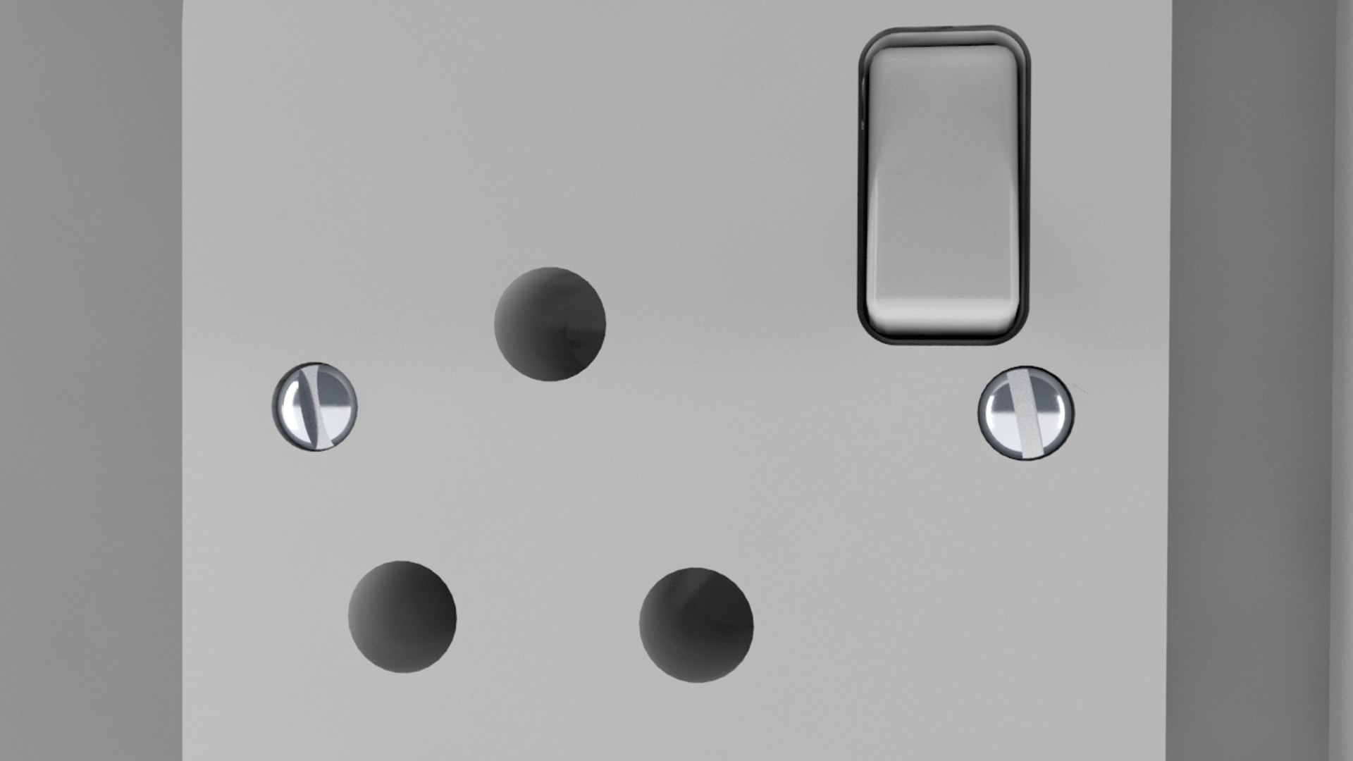 Power Socket Type M 3d Model