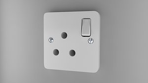 power socket type l 3d model