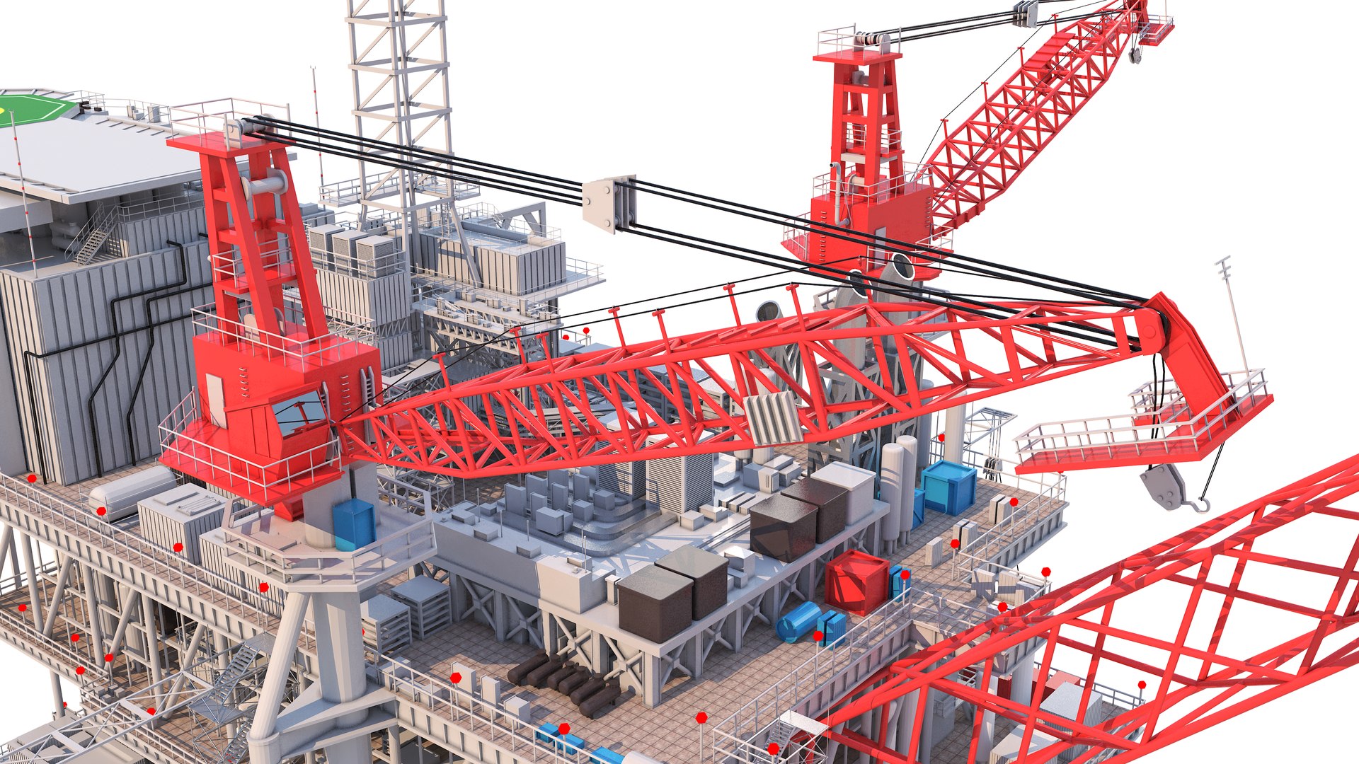 3D Spar Platform Model - TurboSquid 2270838