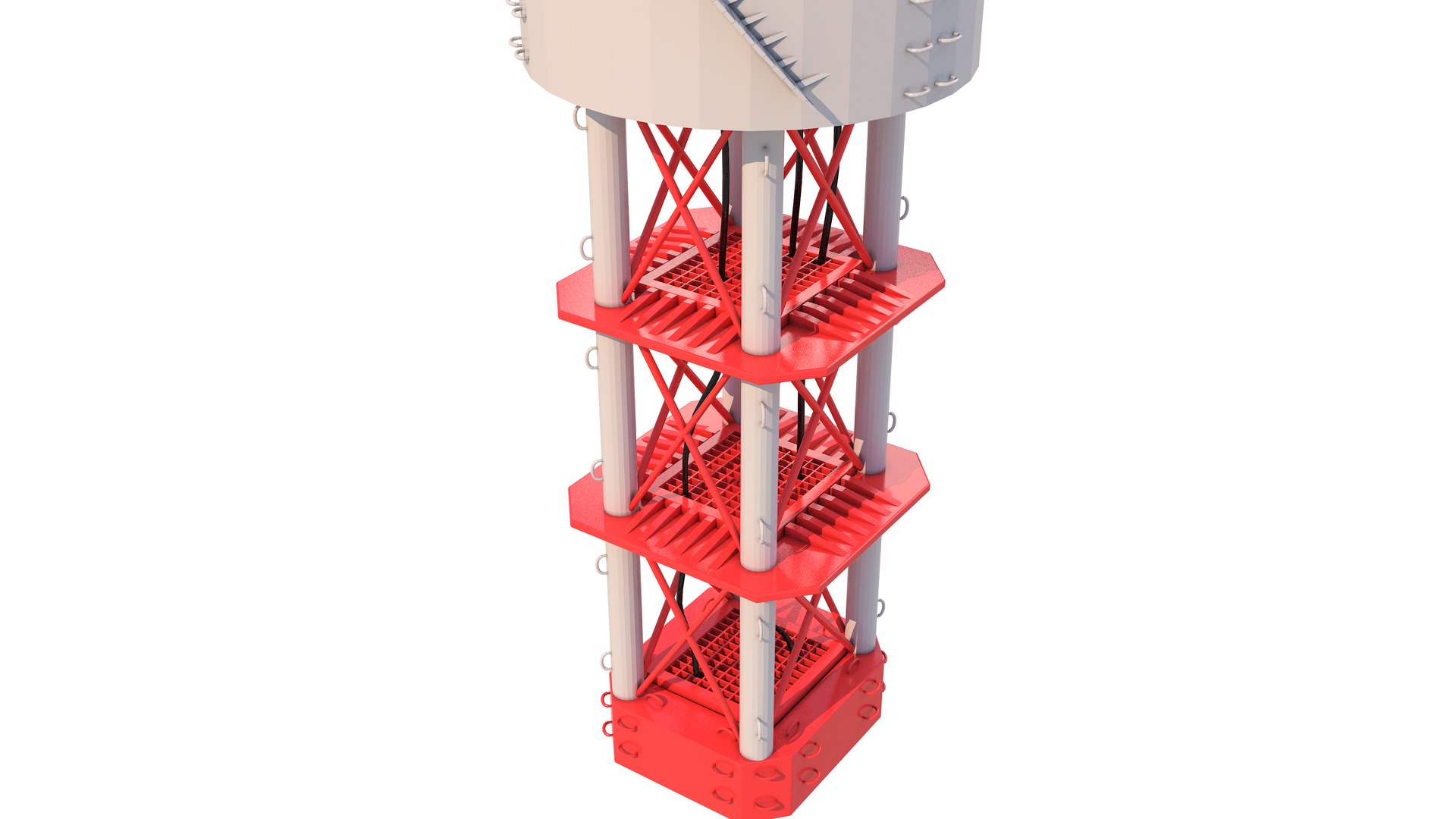 3D Spar Platform Model - TurboSquid 2270838