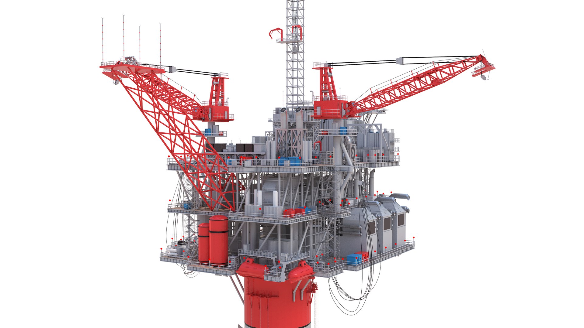 3D Spar Platform Model - TurboSquid 2270838