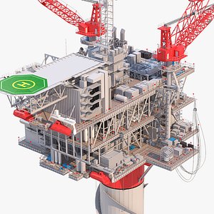 Oil Platform 3D Models for Download | TurboSquid
