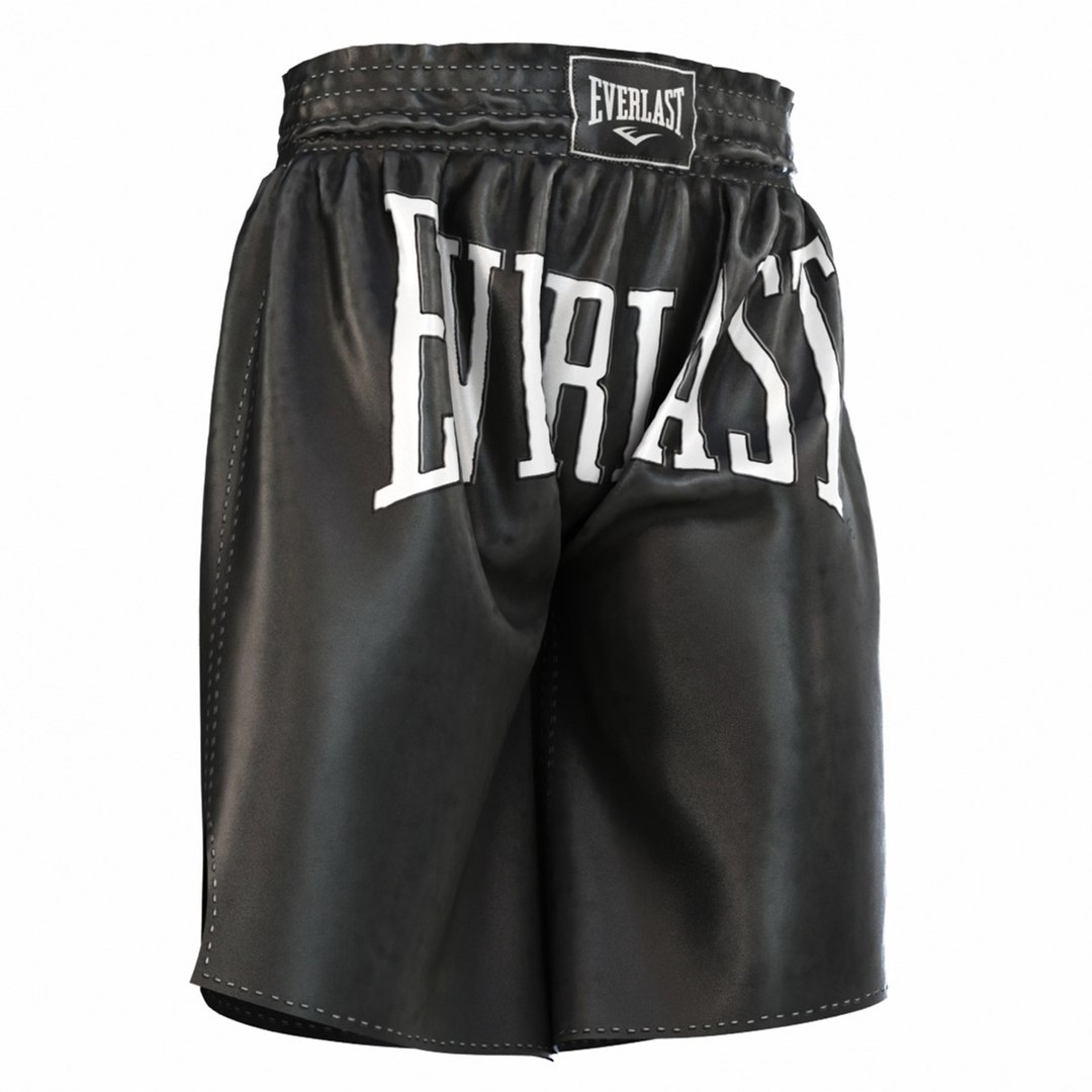 3D Boxing Short Black - TurboSquid 1947915
