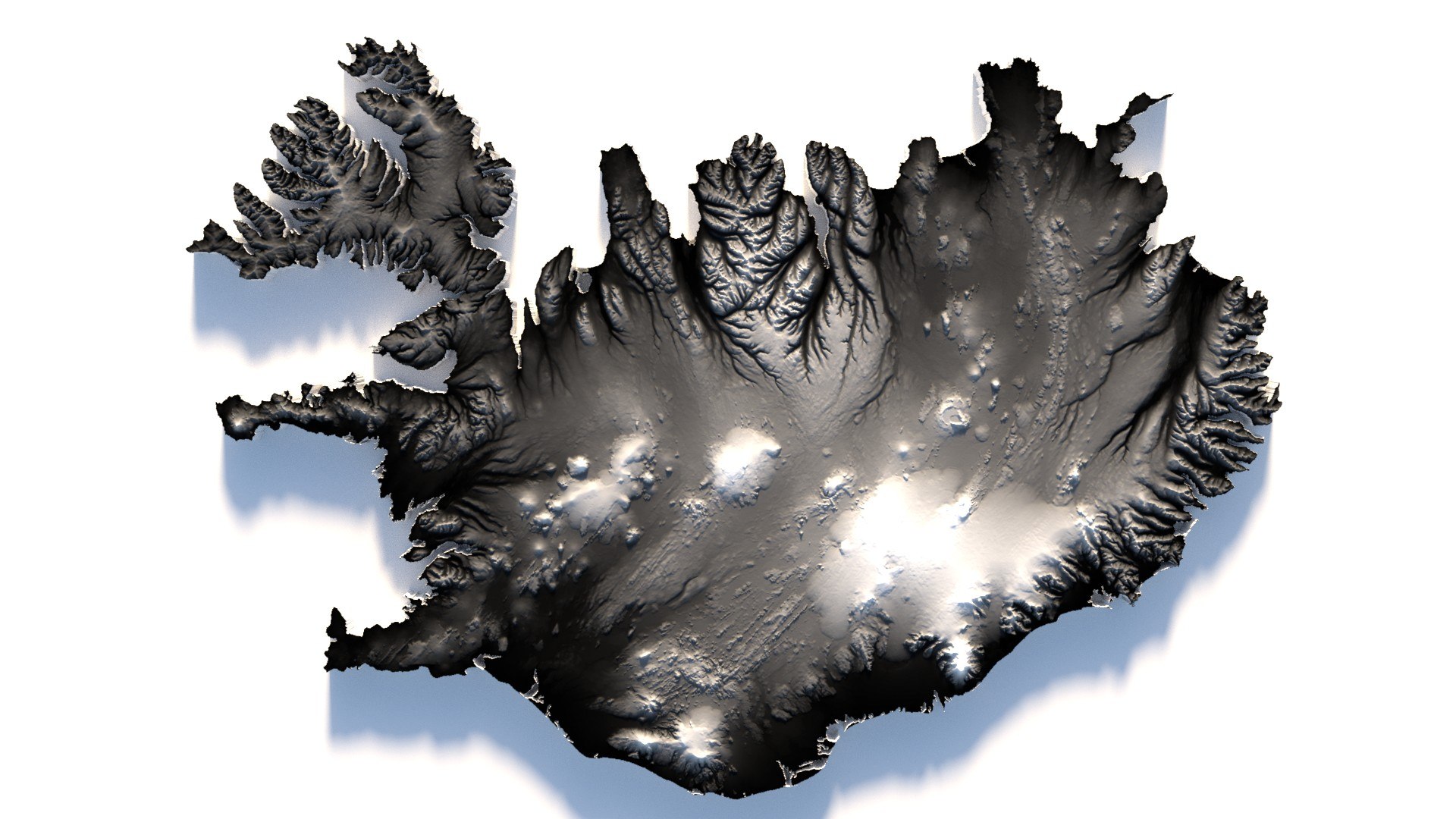 Iceland Terrain Map 3D Model - TurboSquid 2336176