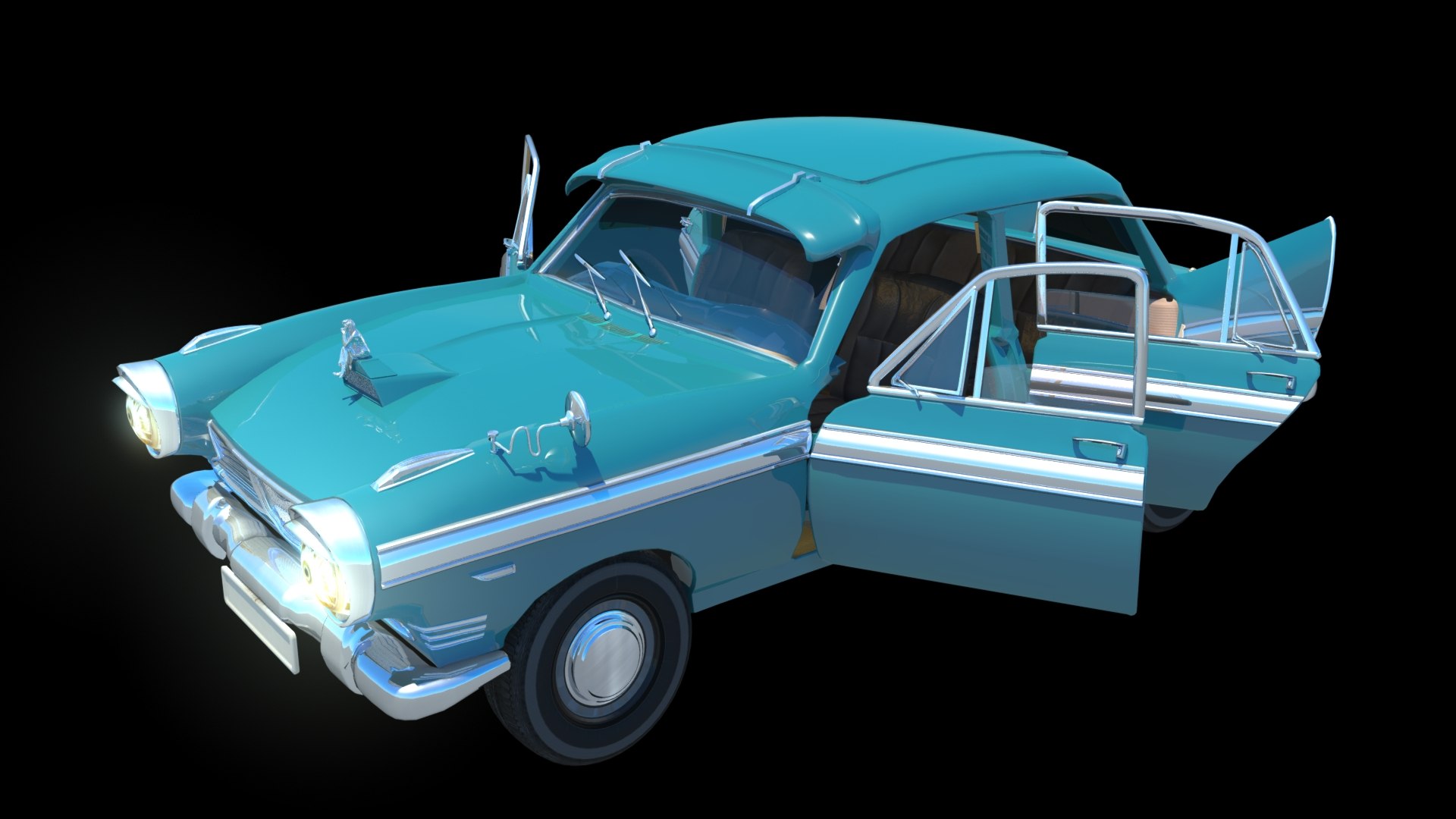 3D 1970 Austin Cambridge Car Model - TurboSquid 1224256