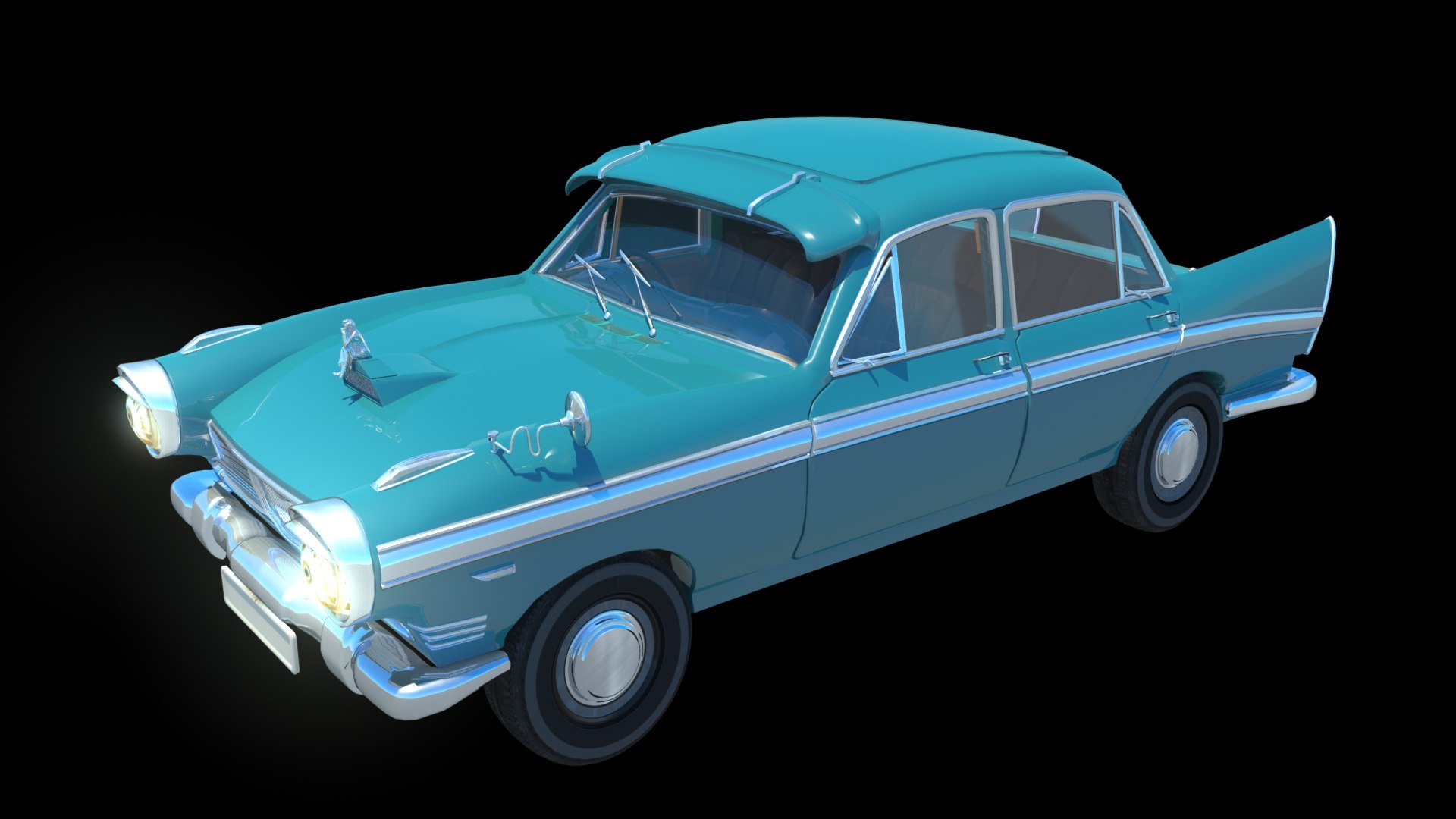 3D 1970 Austin Cambridge Car Model - TurboSquid 1224256