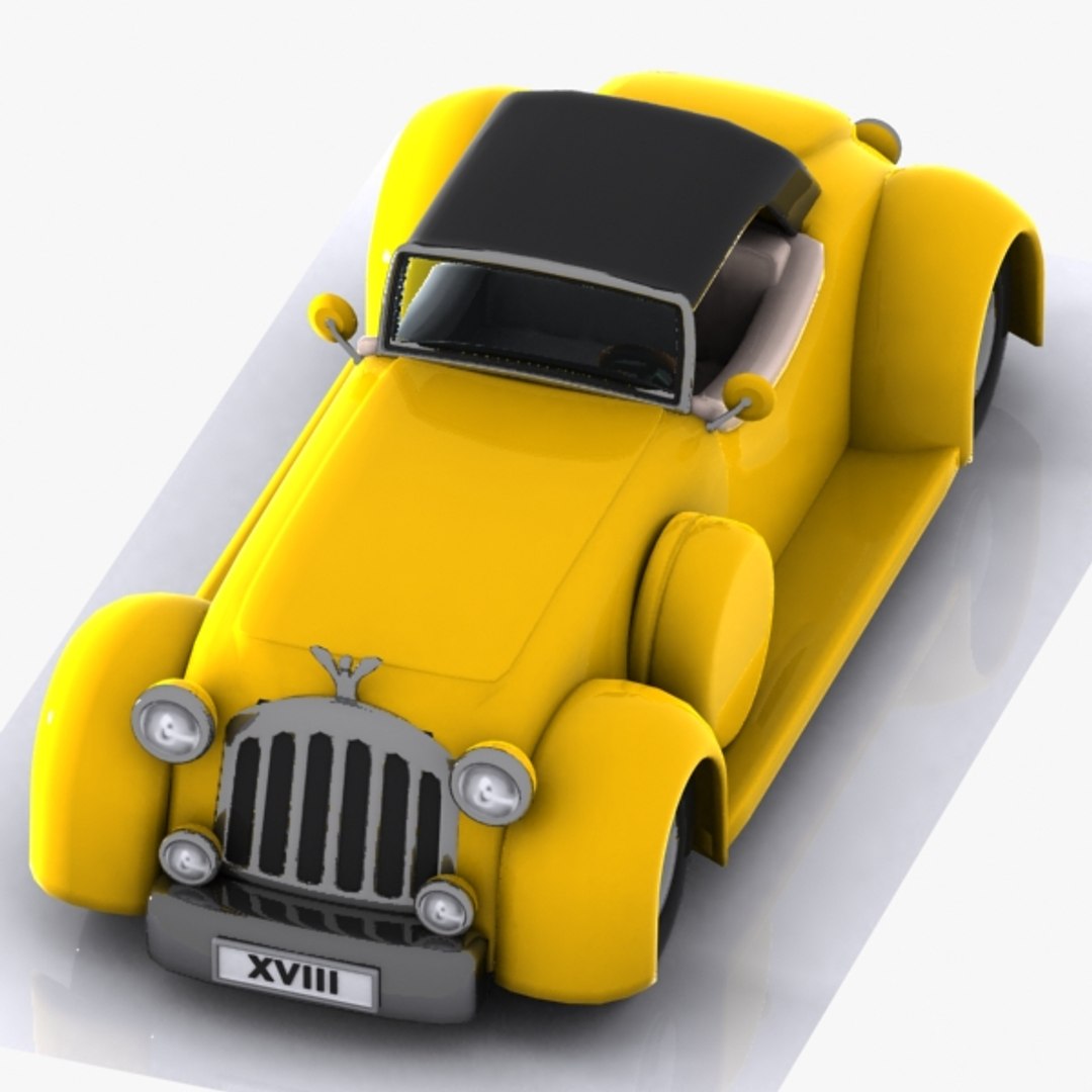 3d Cartoon Classic Car