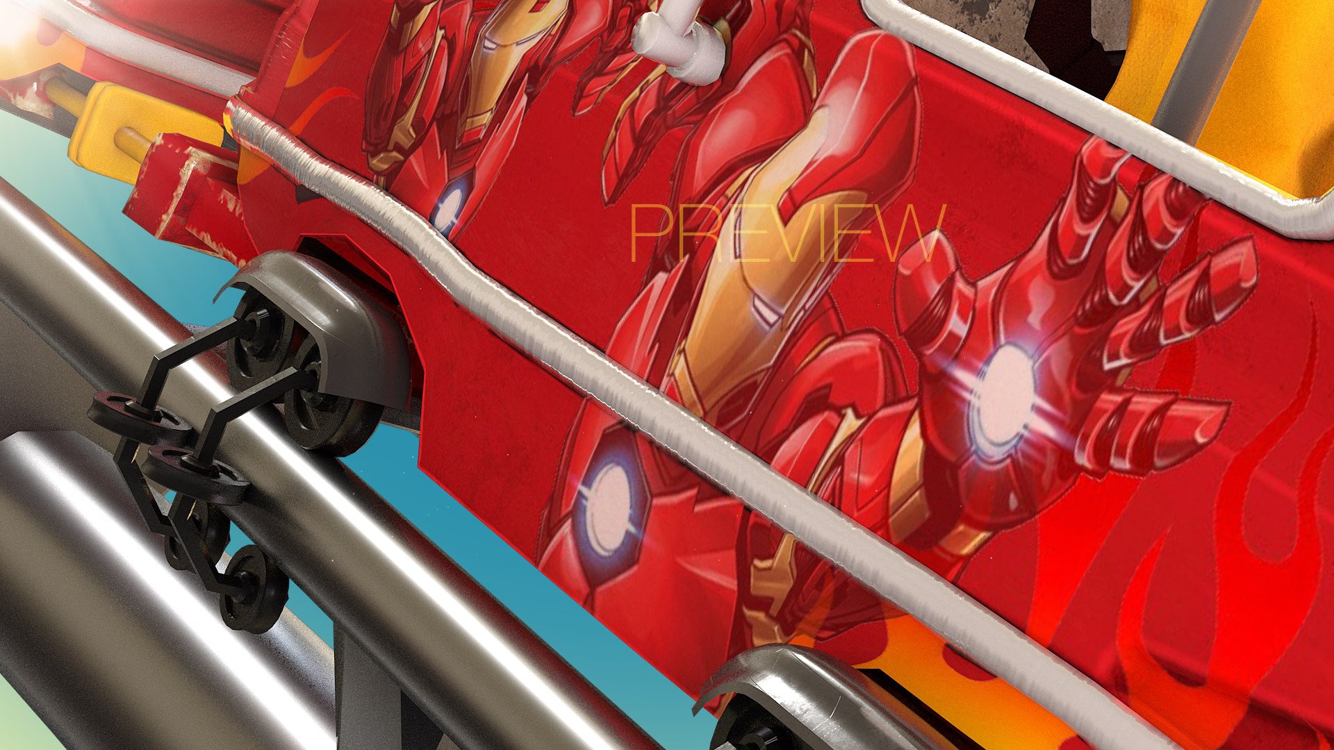 Roller Coaster Train Animated 3D Model - TurboSquid 2239546