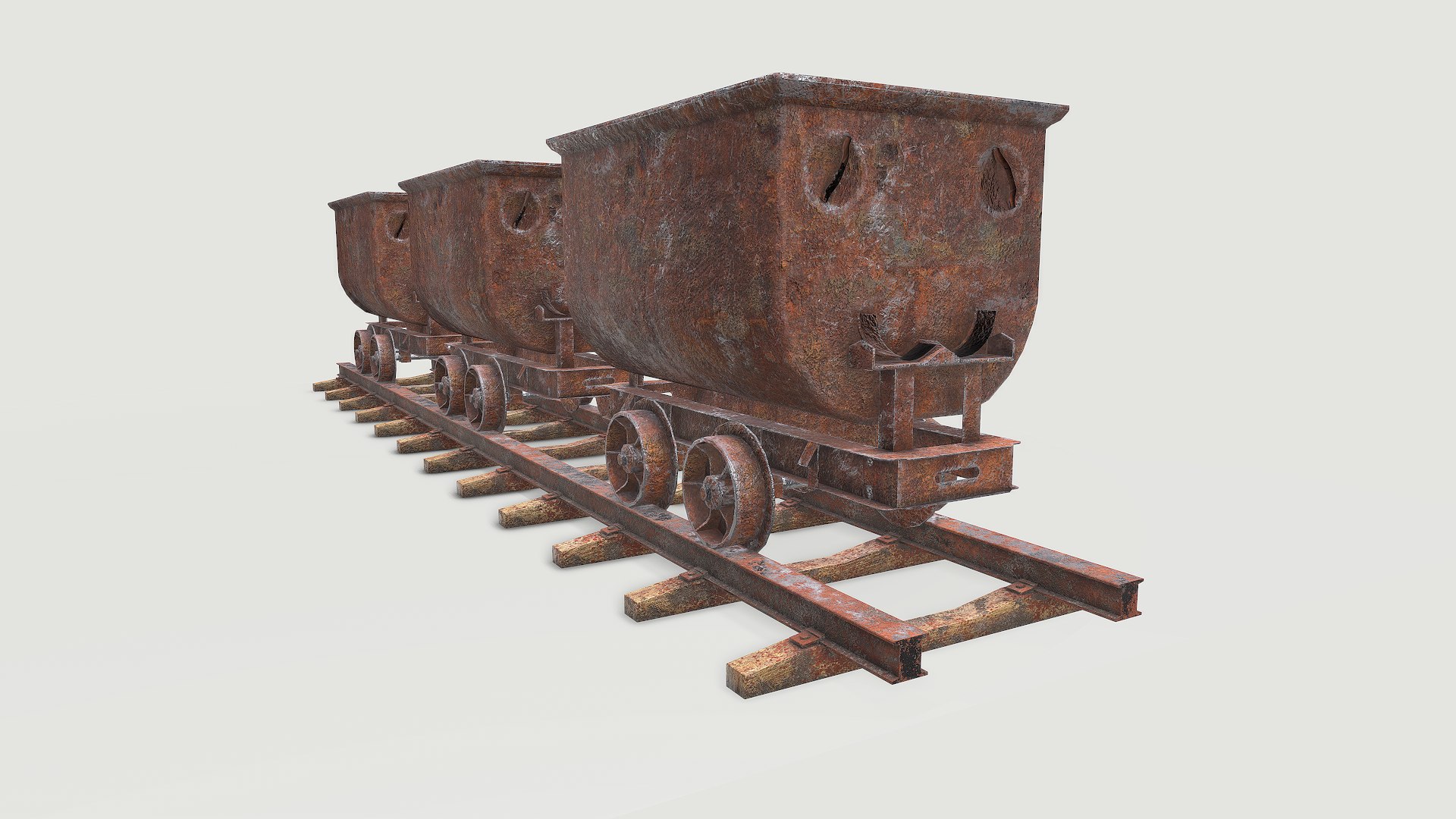 Mine Wagon 7 3D model - TurboSquid 1744007
