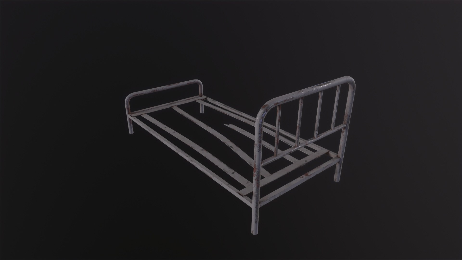 3D Model Rusty Bed - TurboSquid 2123142