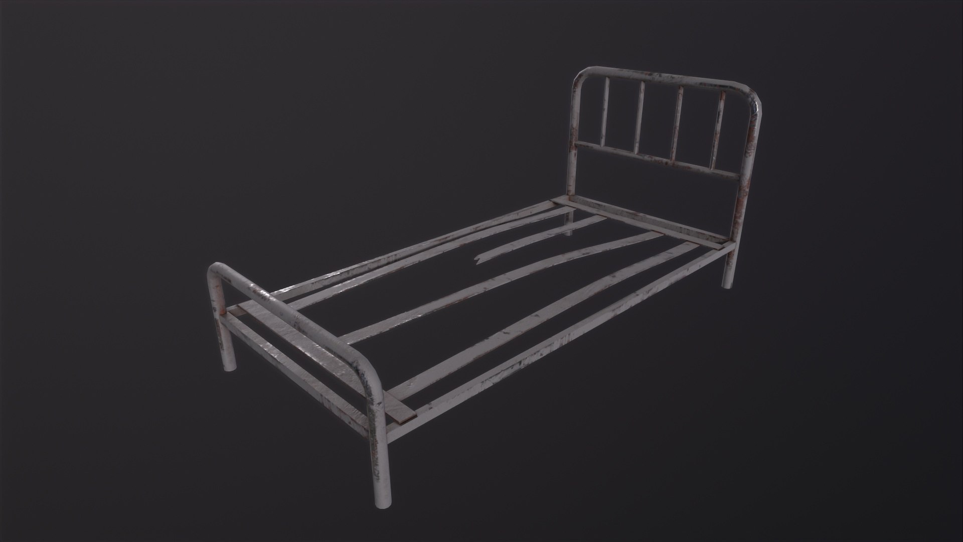 3D Model Rusty Bed - TurboSquid 2123142