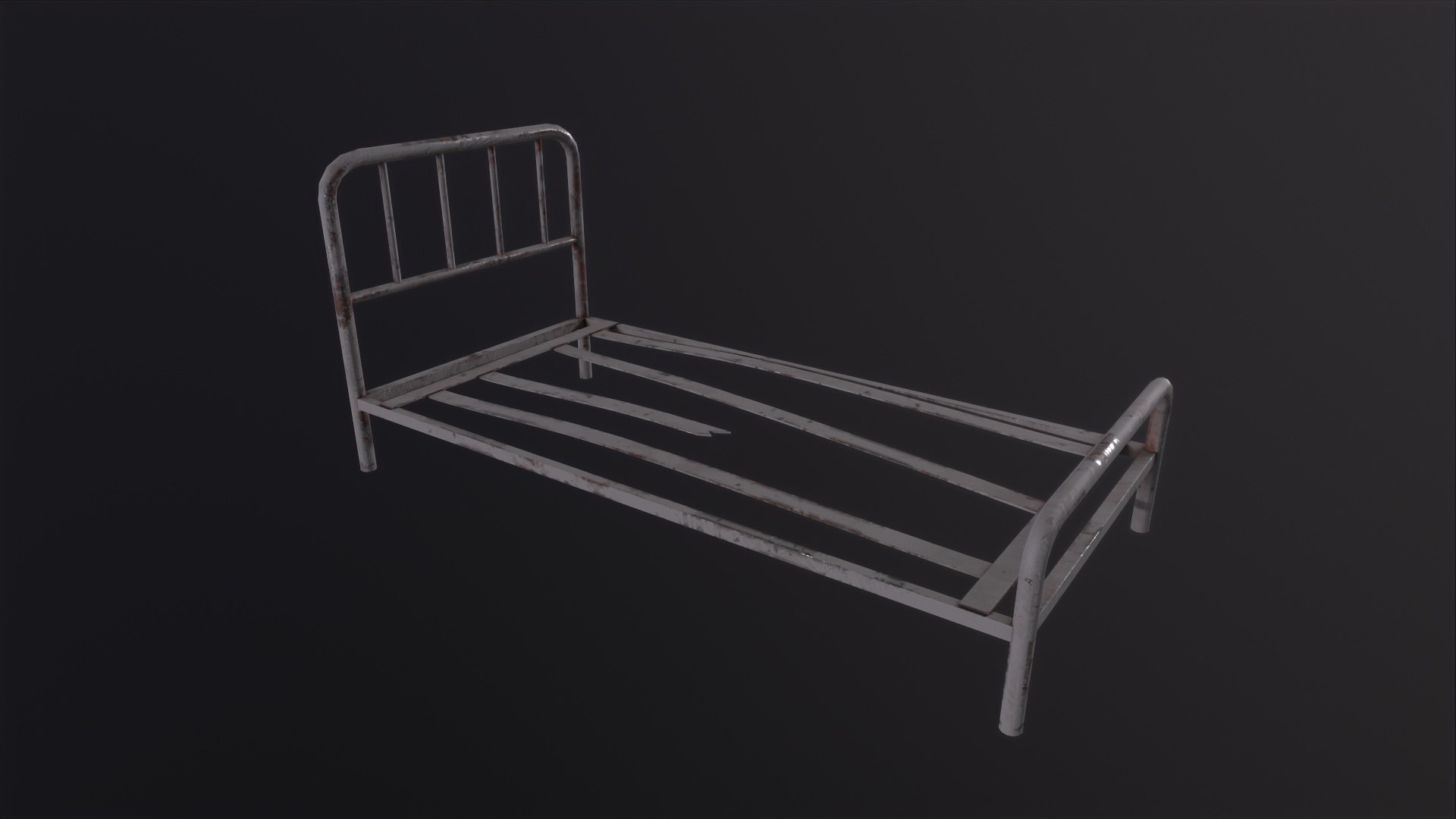 3D Model Rusty Bed - TurboSquid 2123142
