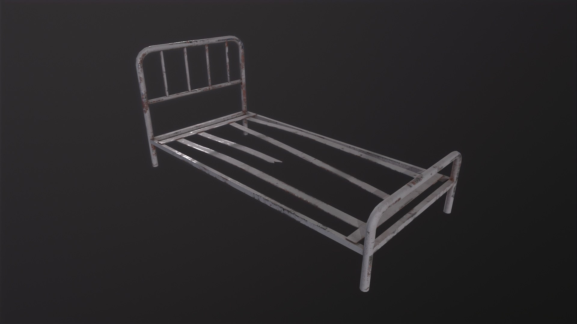3D Model Rusty Bed - TurboSquid 2123142