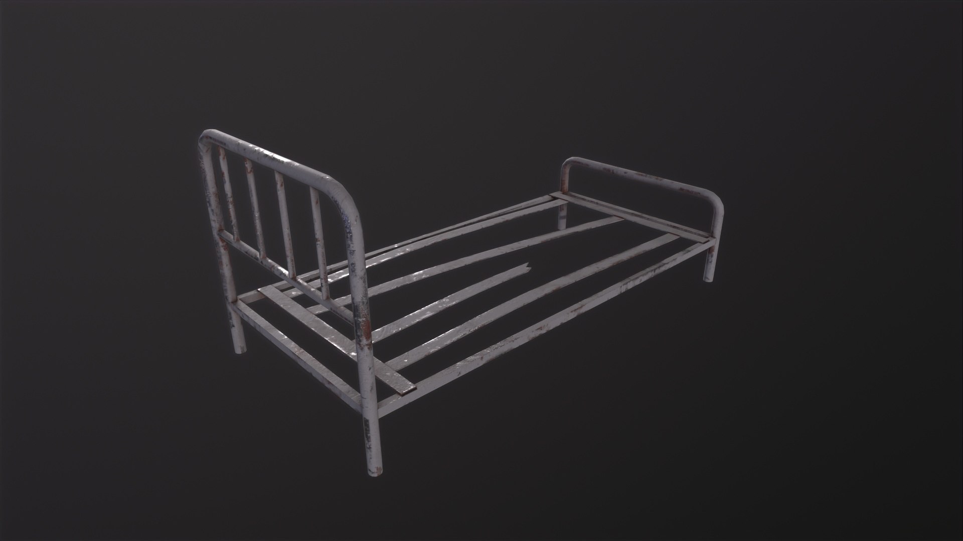 3D Model Rusty Bed - TurboSquid 2123142