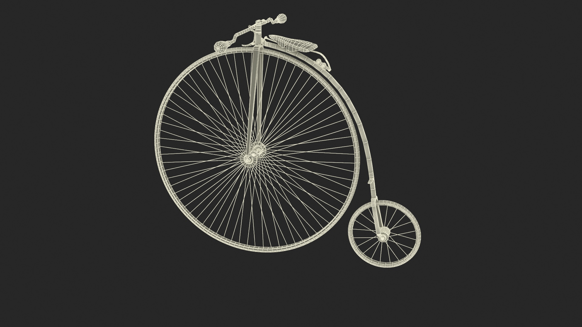 Antique High Wheeler 3D Model - TurboSquid 2326278