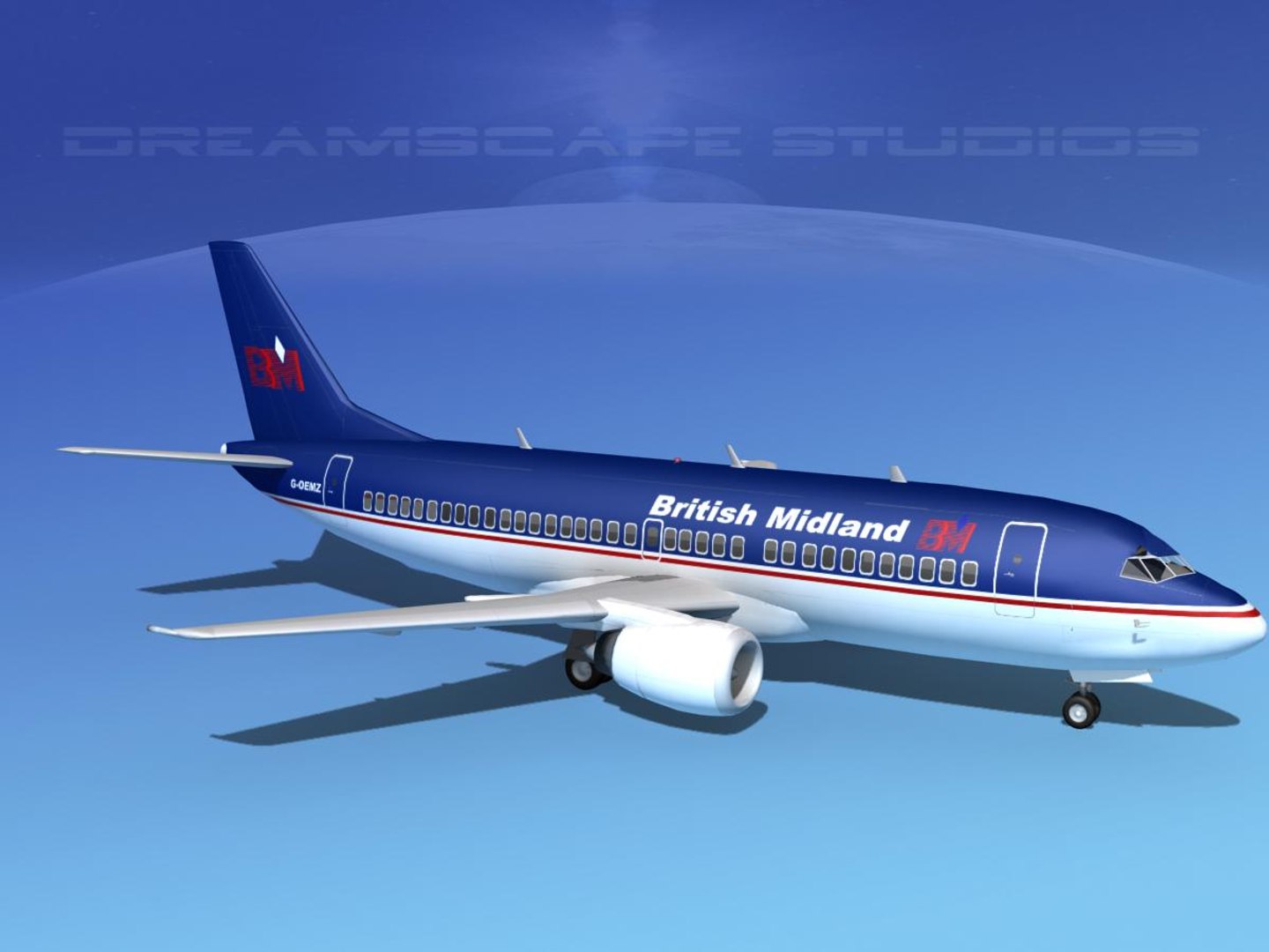 Boeing 737 737-300 3d Model