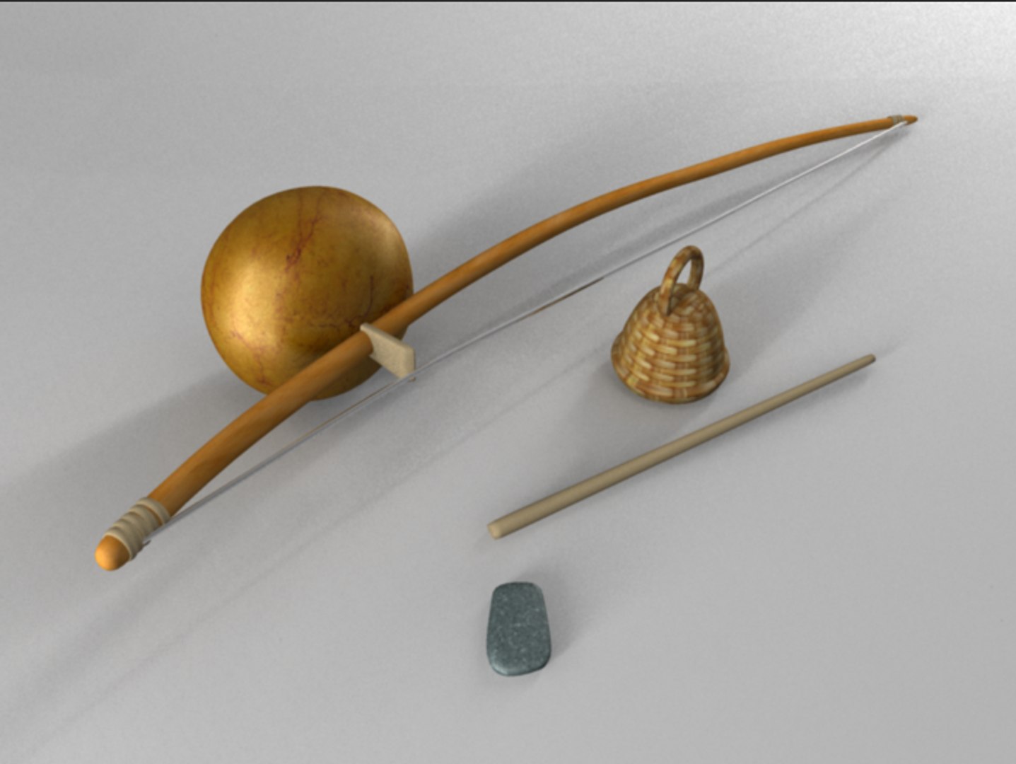 Free Berimbau 3d Model