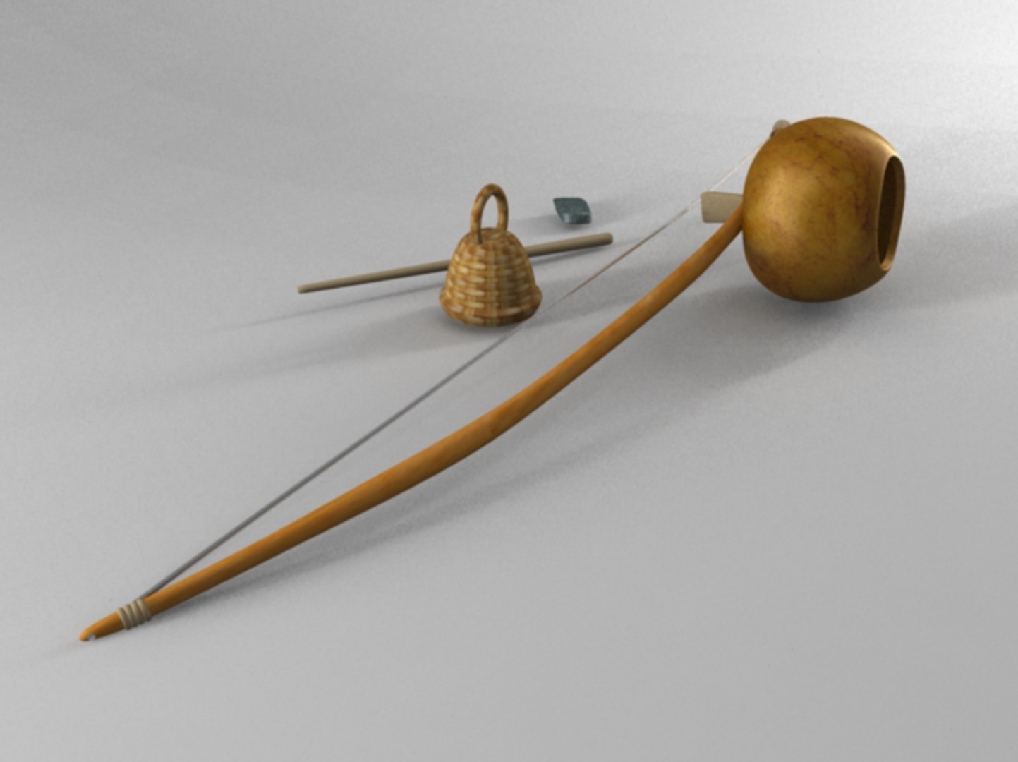 Free Berimbau 3d Model