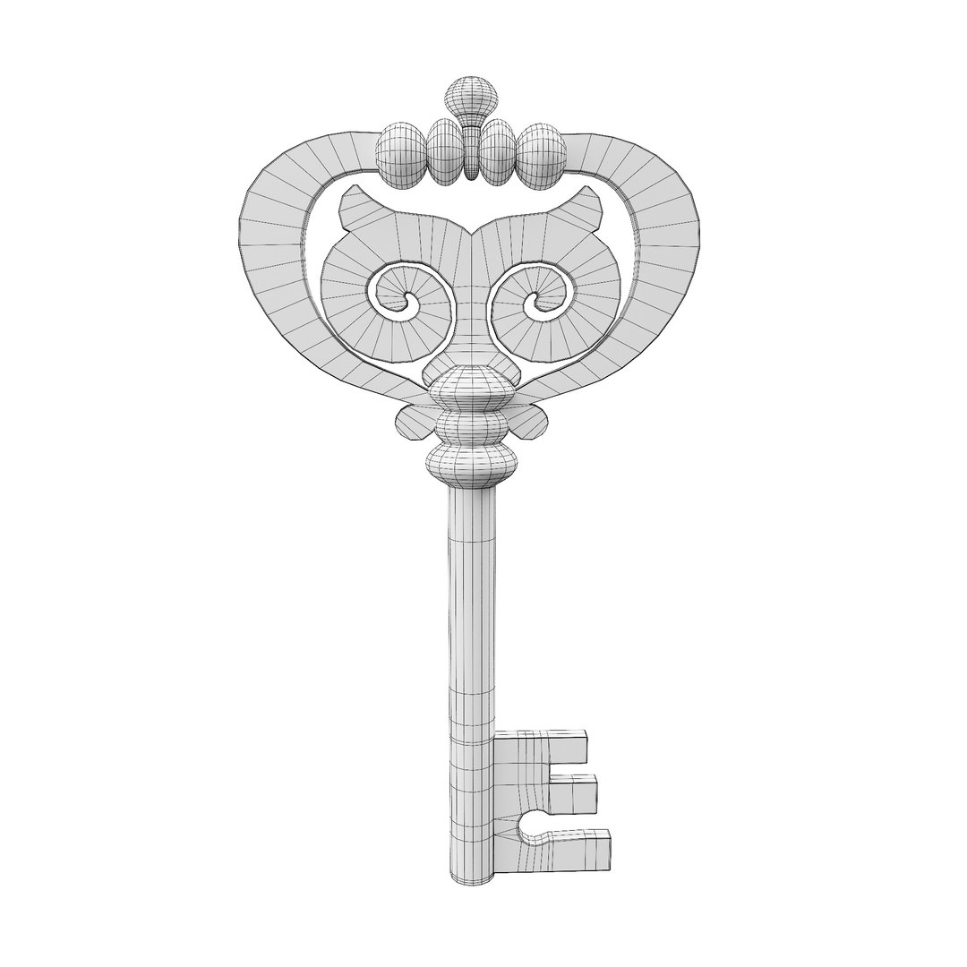 Ancient key 3D model - TurboSquid 1982769