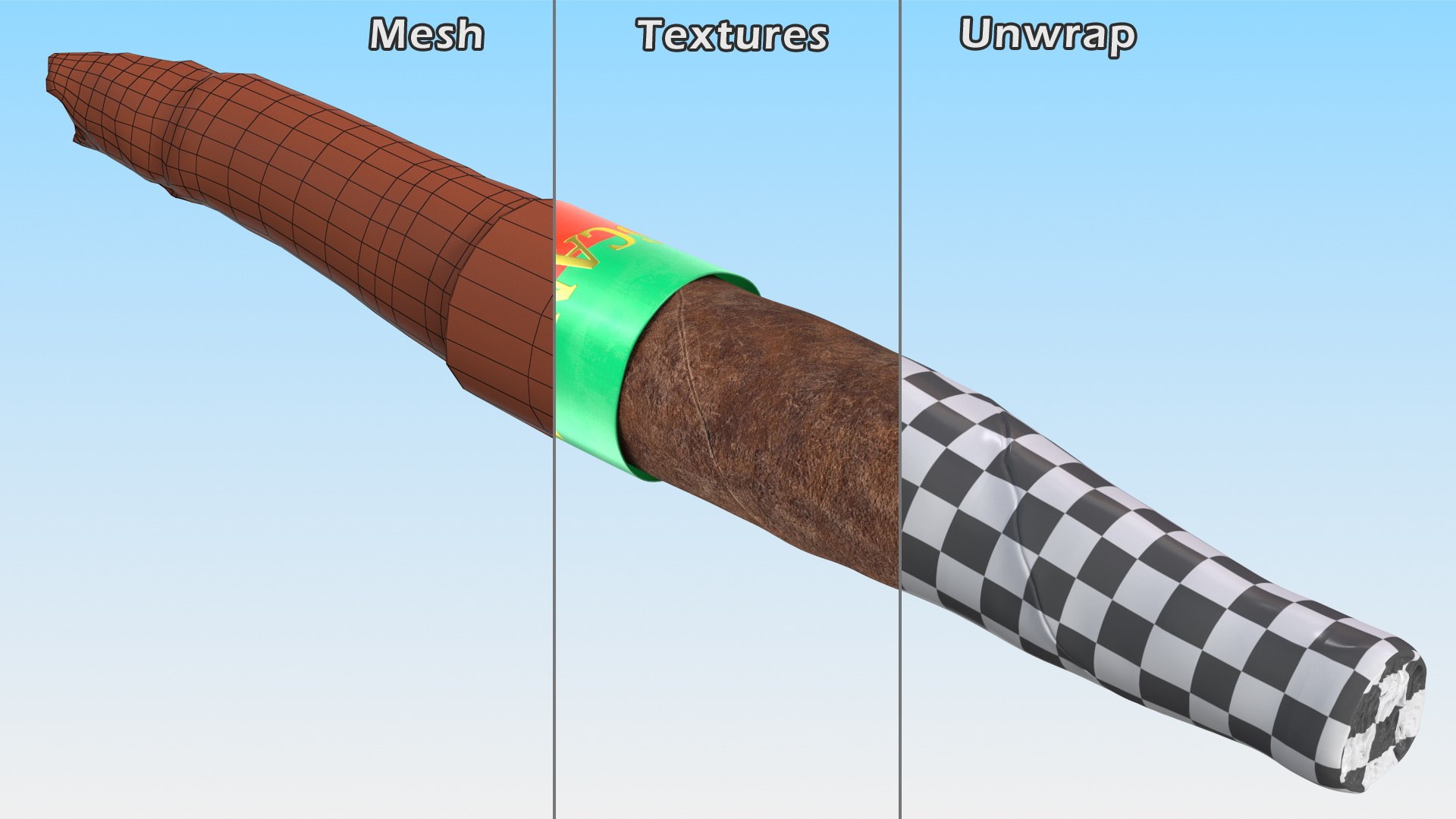 Smoldering Toscano Cigar 3D Model - TurboSquid 1853342