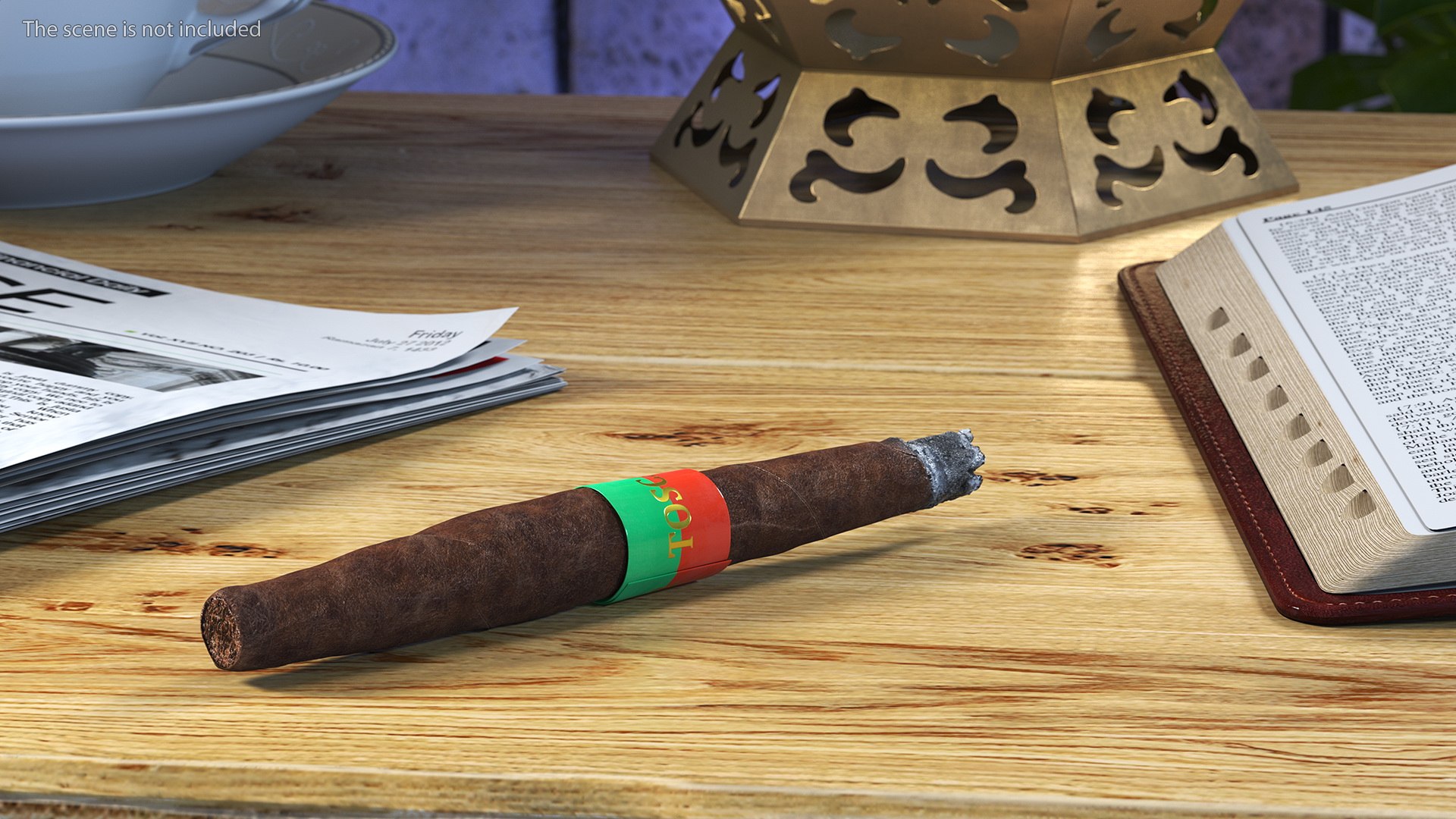 Smoldering Toscano Cigar 3D Model - TurboSquid 1853342