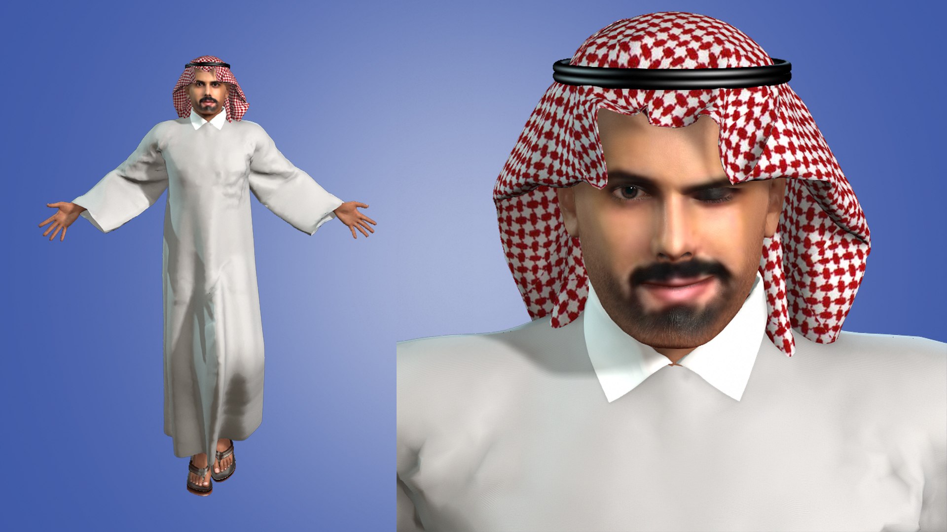 Character Arab Rig Model - TurboSquid 1690048