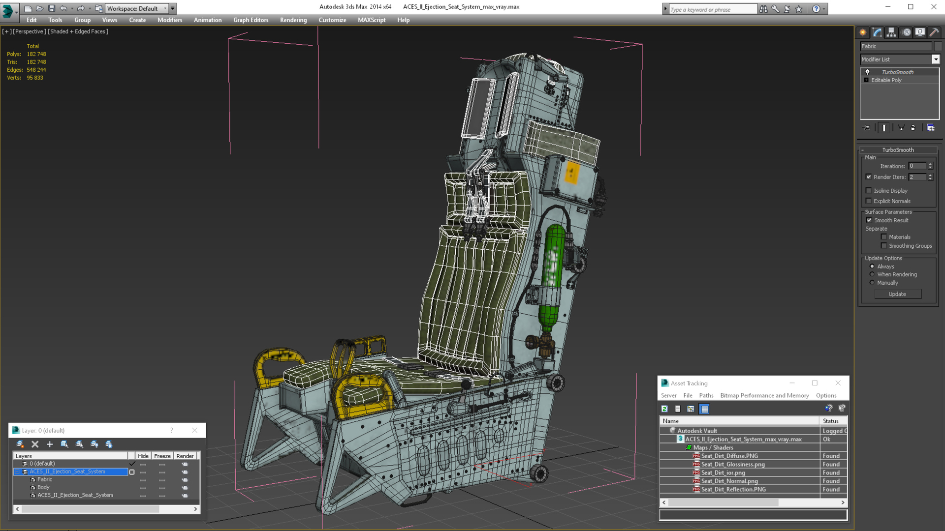 3D ACES II Ejection Seat System - TurboSquid 1796059