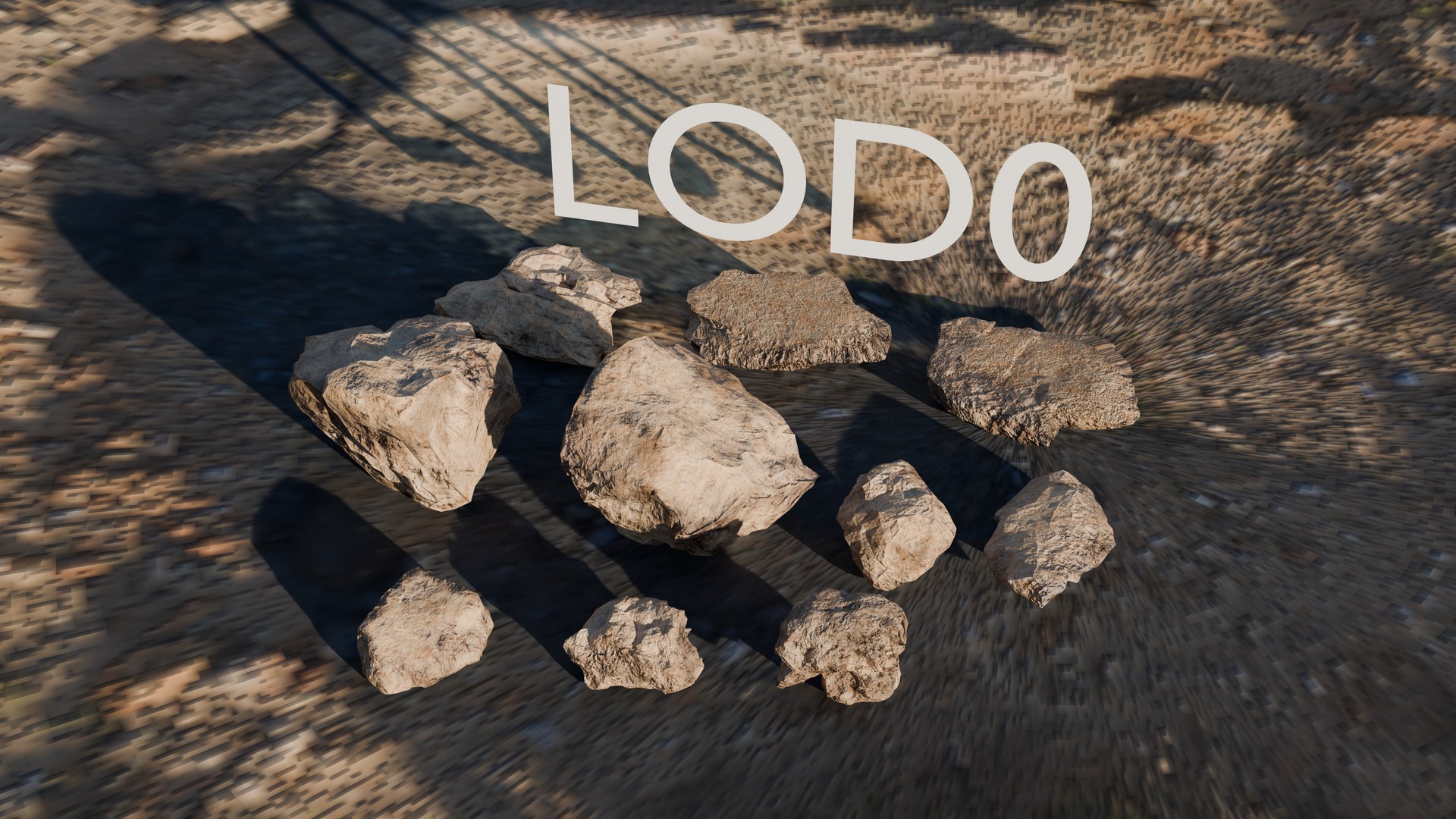 Desert Stone Small Rocks Set 3D Model - TurboSquid 2505778