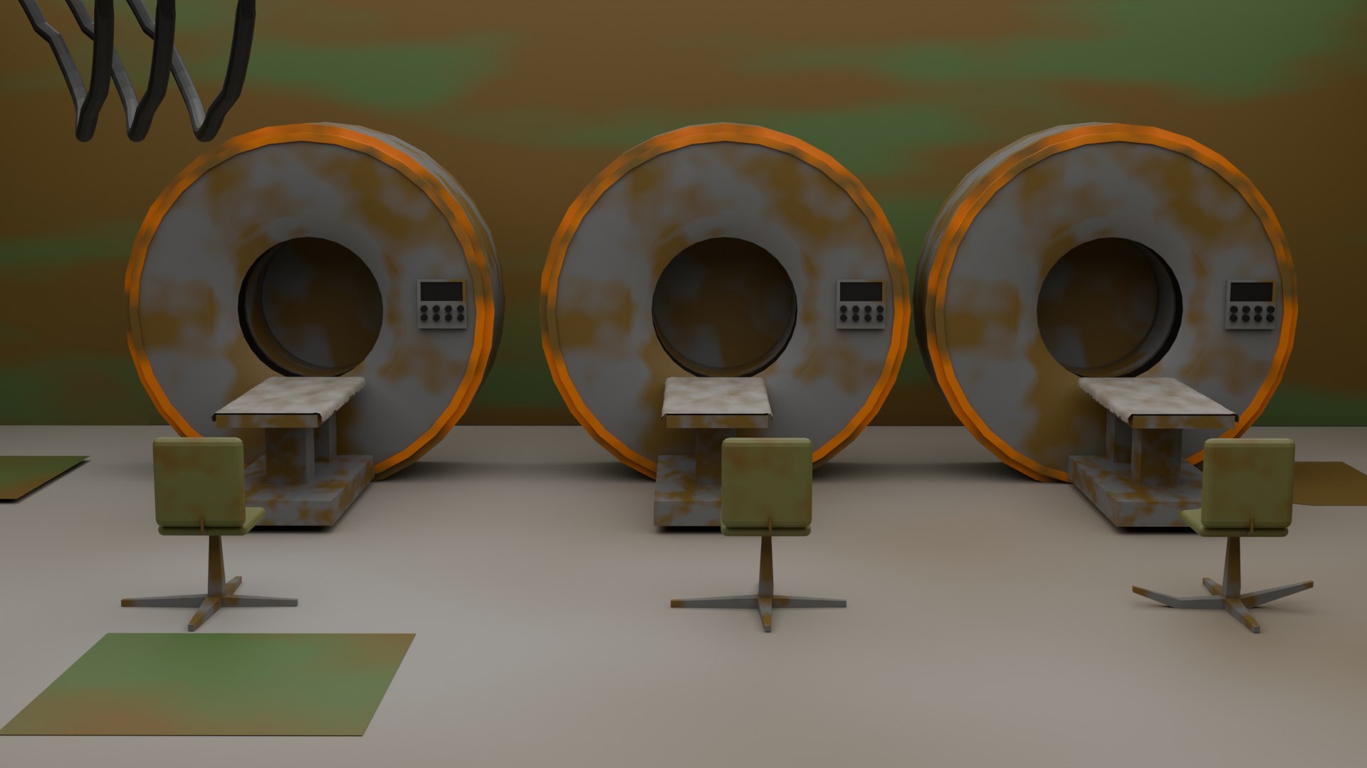 Damaged MRI Room Asset Pack - Rusty Medical Environment 3D Model ...