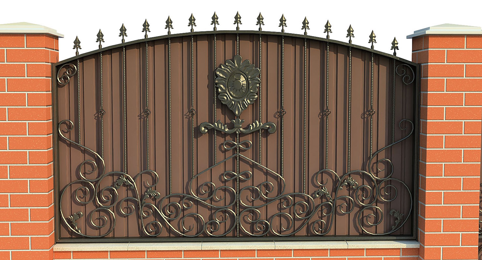 Fence House 3D Model - TurboSquid 1309078