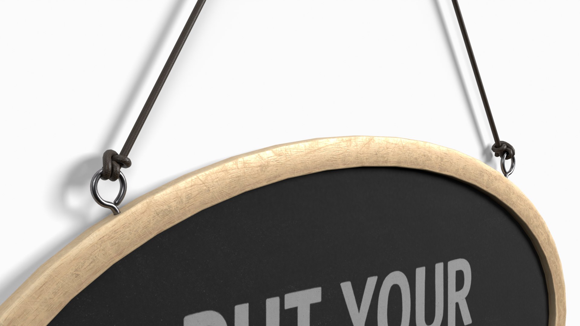 3D Model Display Sign Collection – Complete Wooden Wall Message Board ...