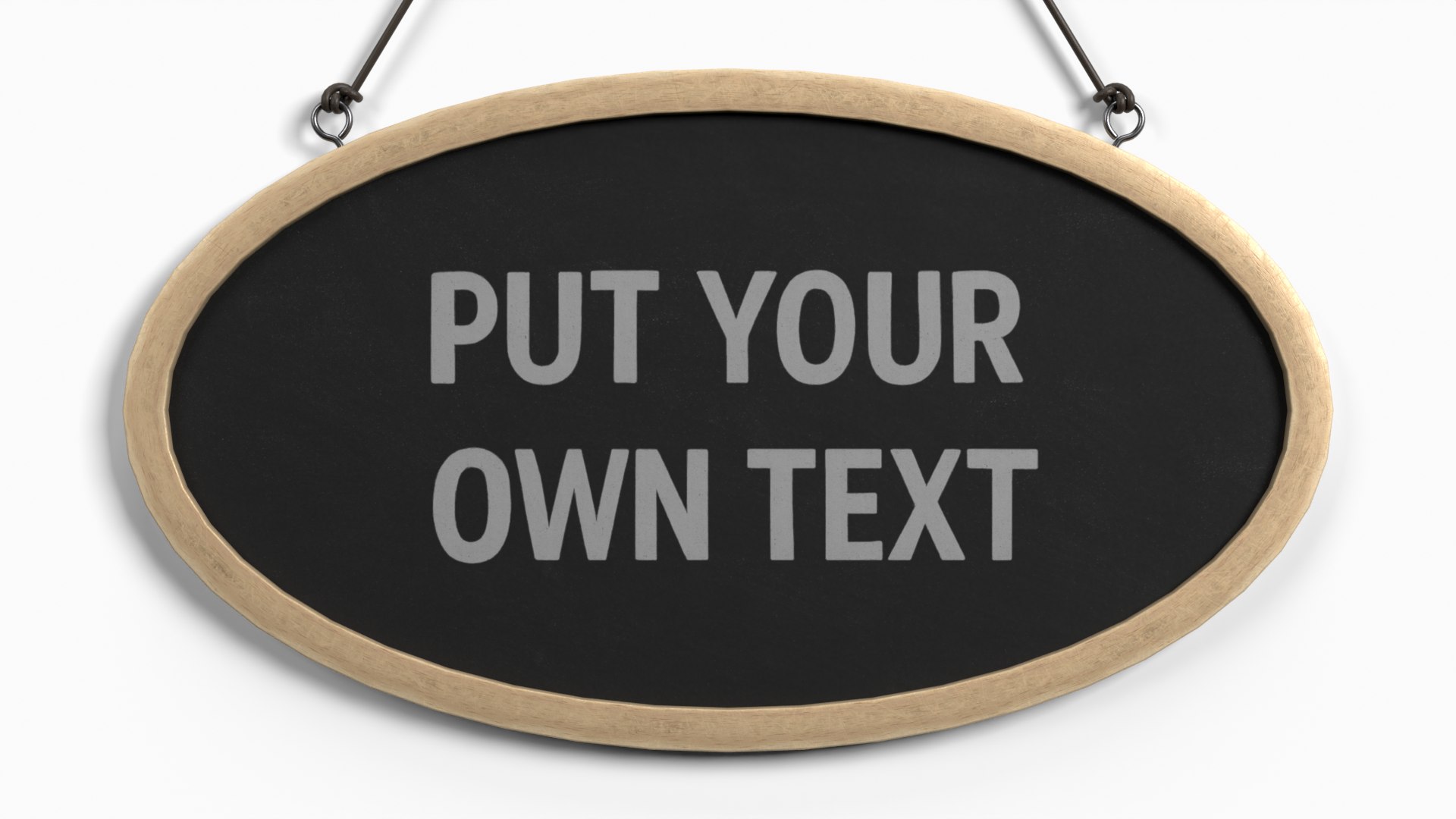 3D Model Display Sign Collection – Complete Wooden Wall Message Board ...