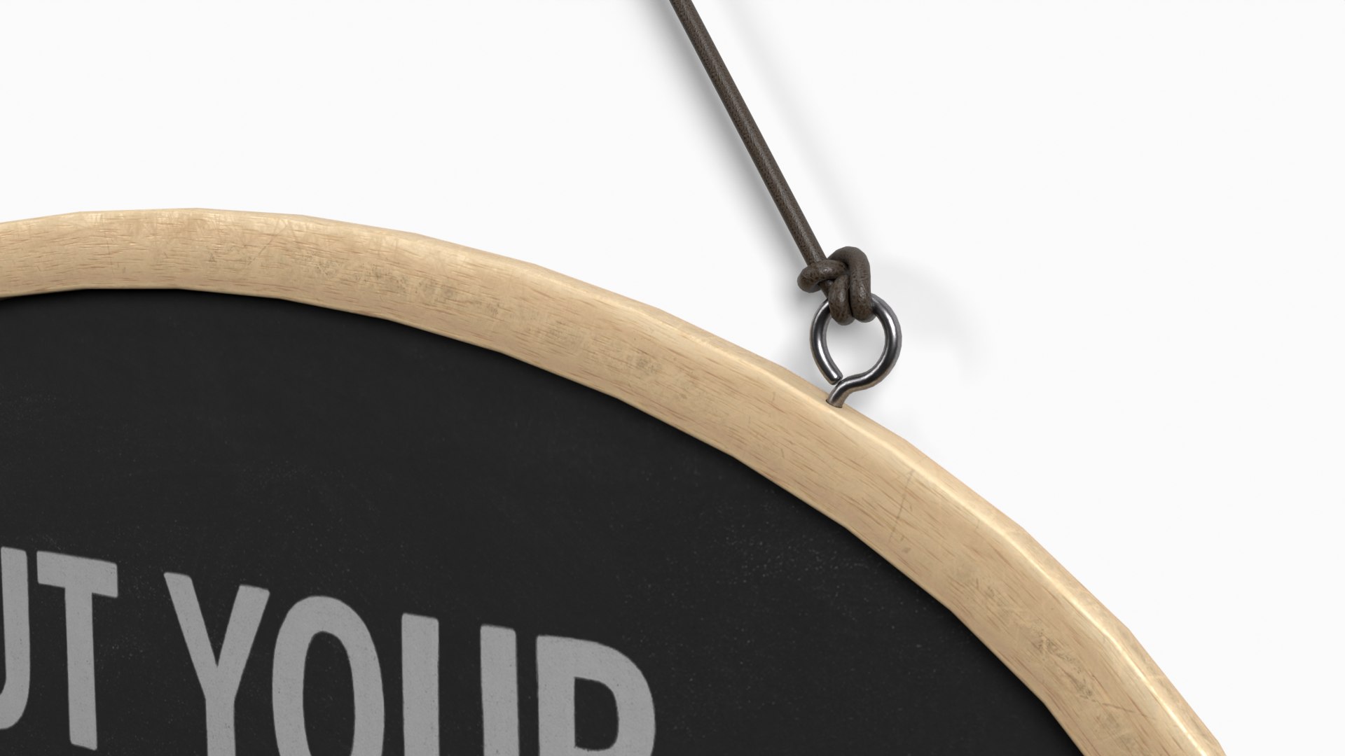 3D Model Display Sign Collection – Complete Wooden Wall Message Board ...